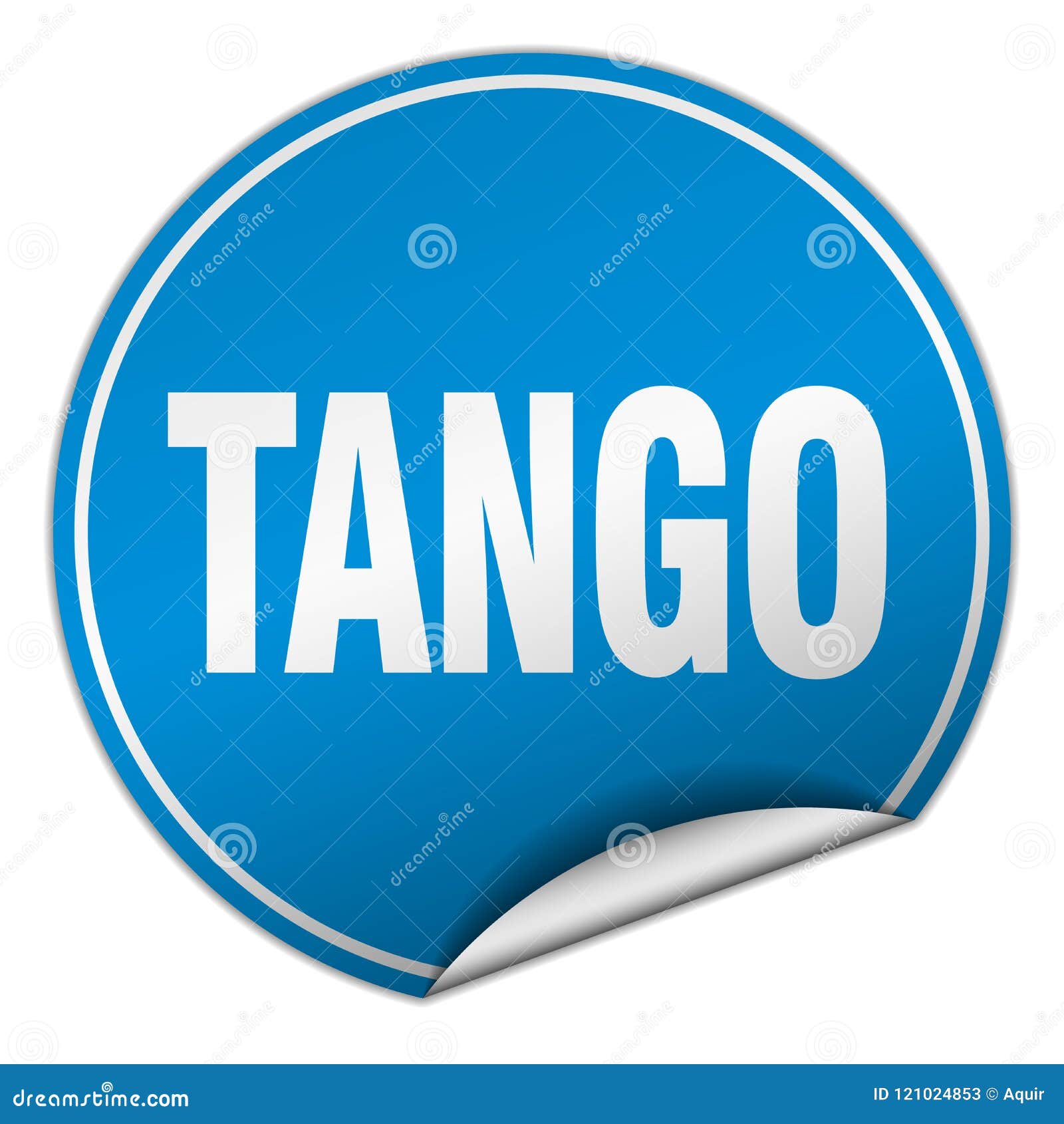 Tango sticker stock vector. Illustration of sticker - 121024853