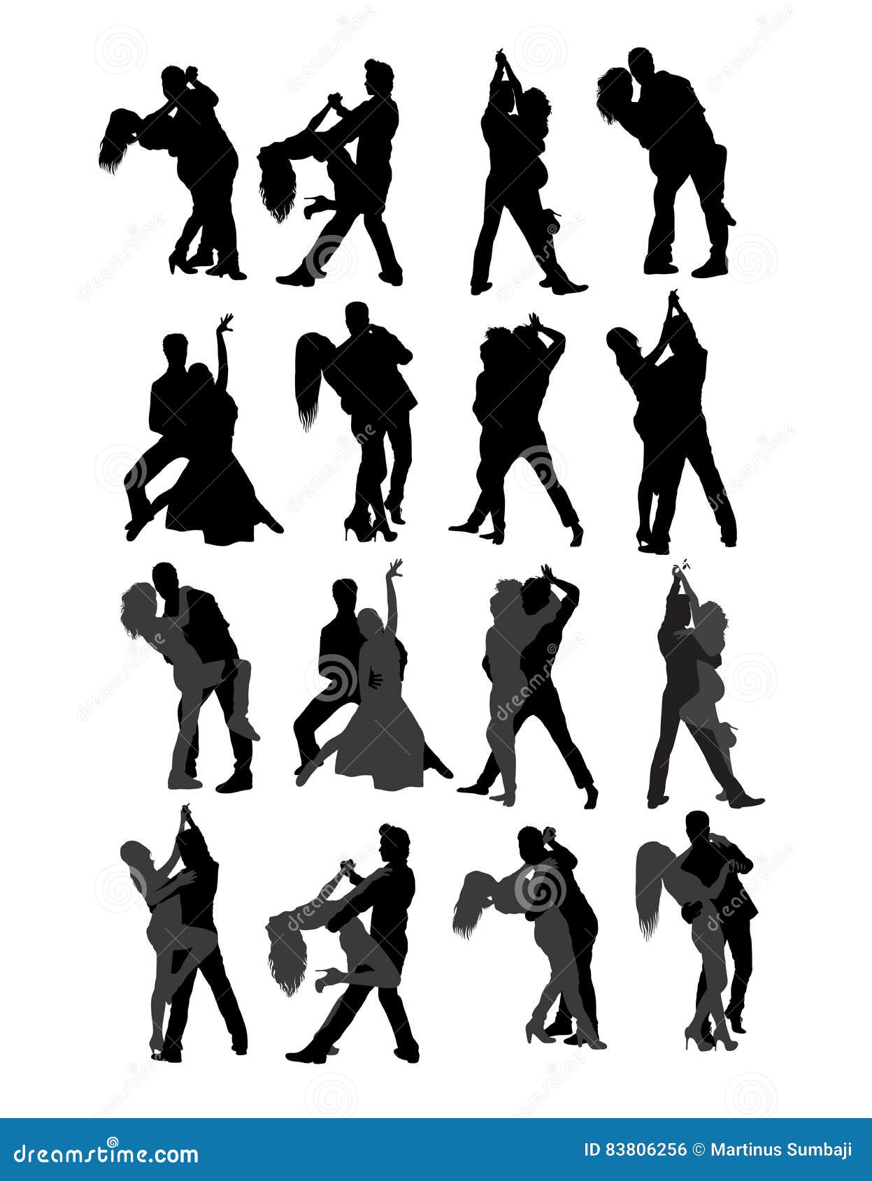 Sexy Salsa Couple Dancing Continuous One Line Drawing. Latin Ballroom ...