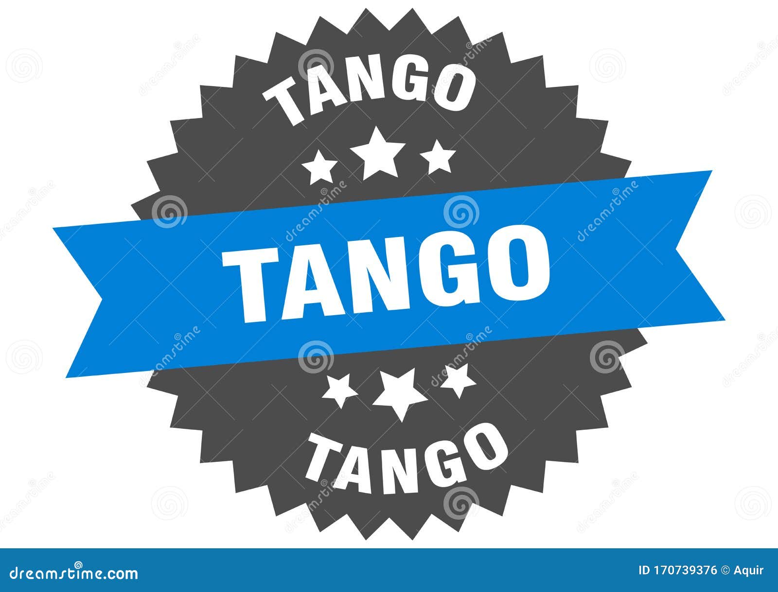 Tango Sign. Tango Circular Band Label. Tango Sticker Stock Vector ...