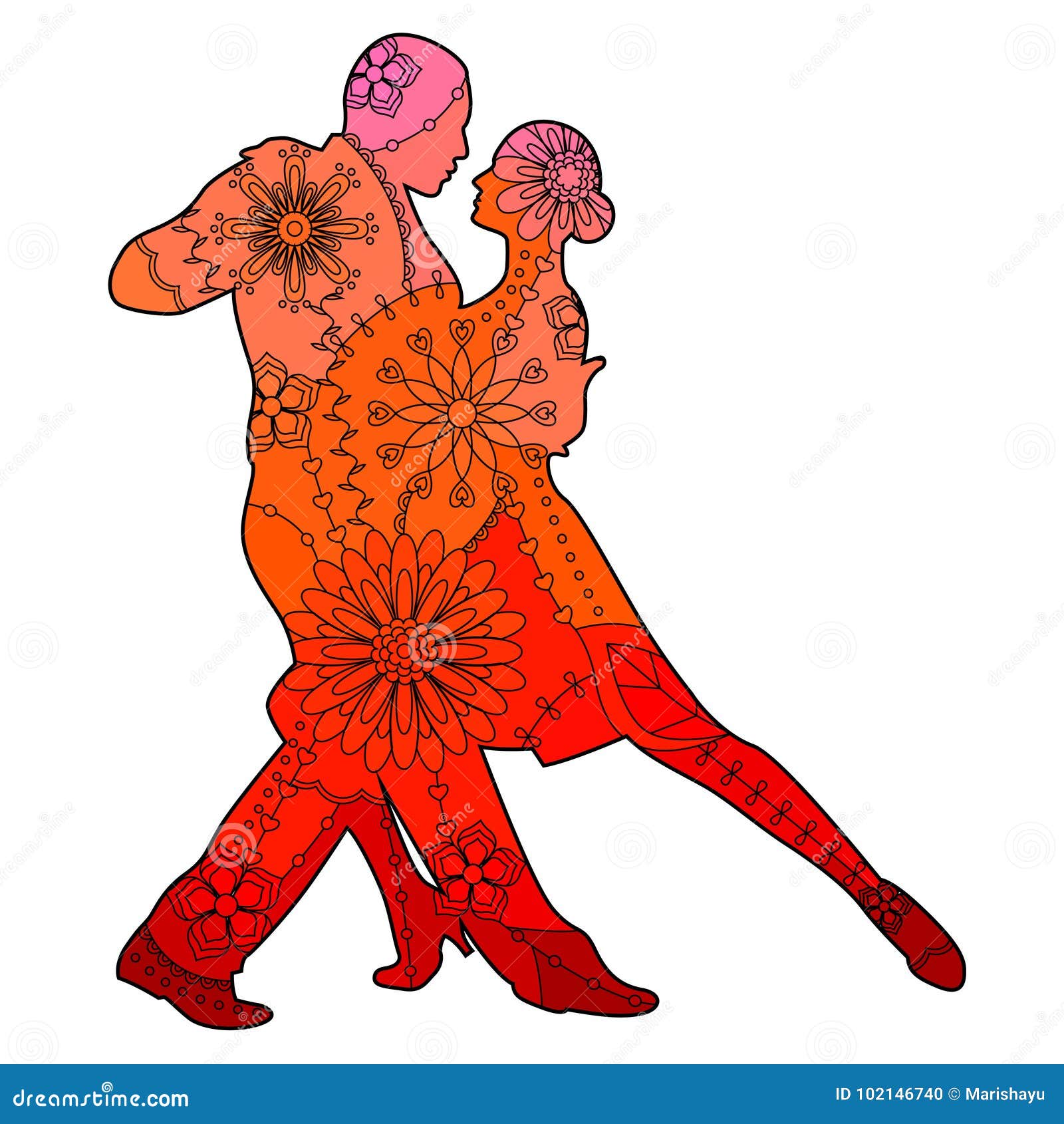 Tango Silhouette Stock Photography | CartoonDealer.com #8176724