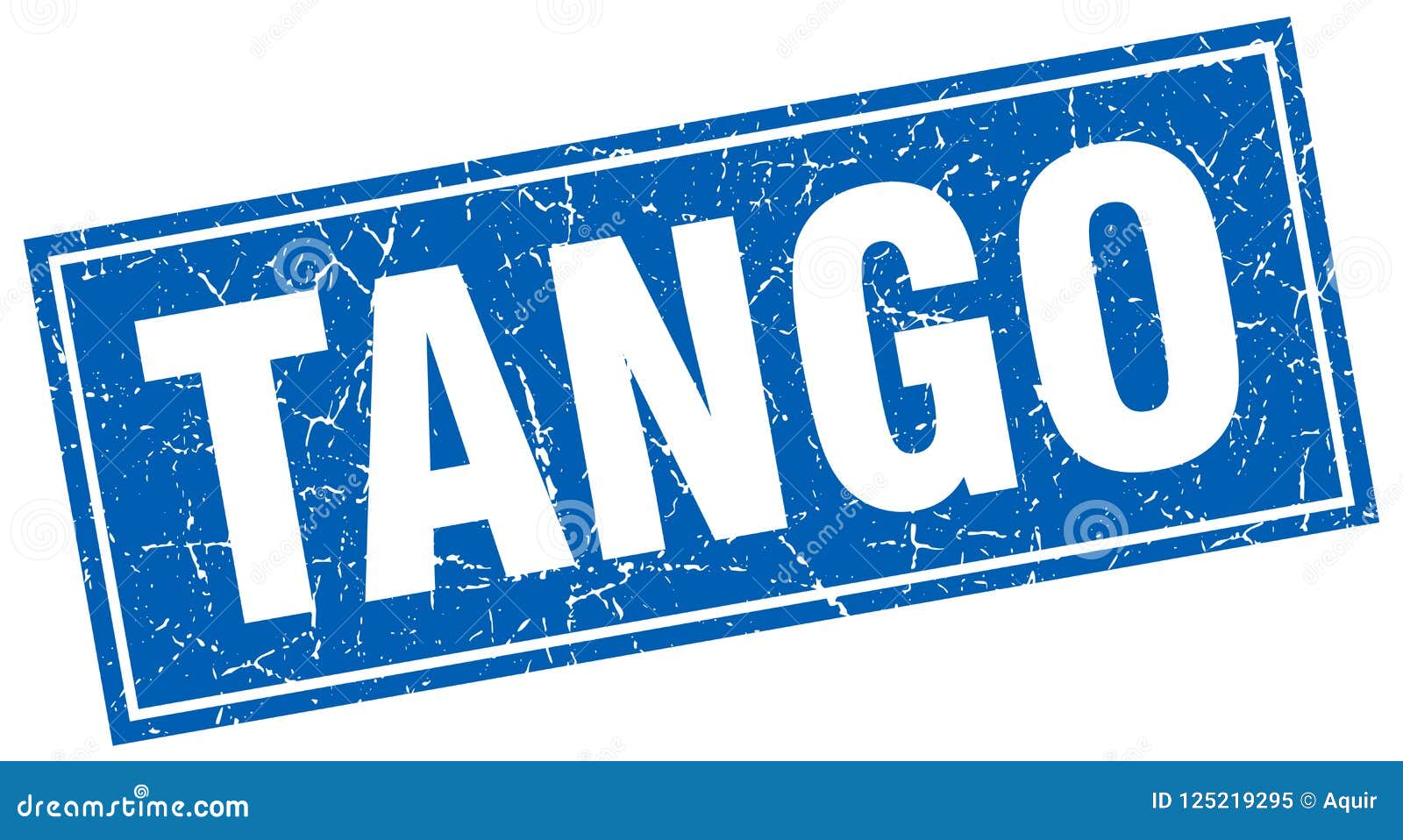 Tango stamp stock vector. Illustration of banner, white - 125219295