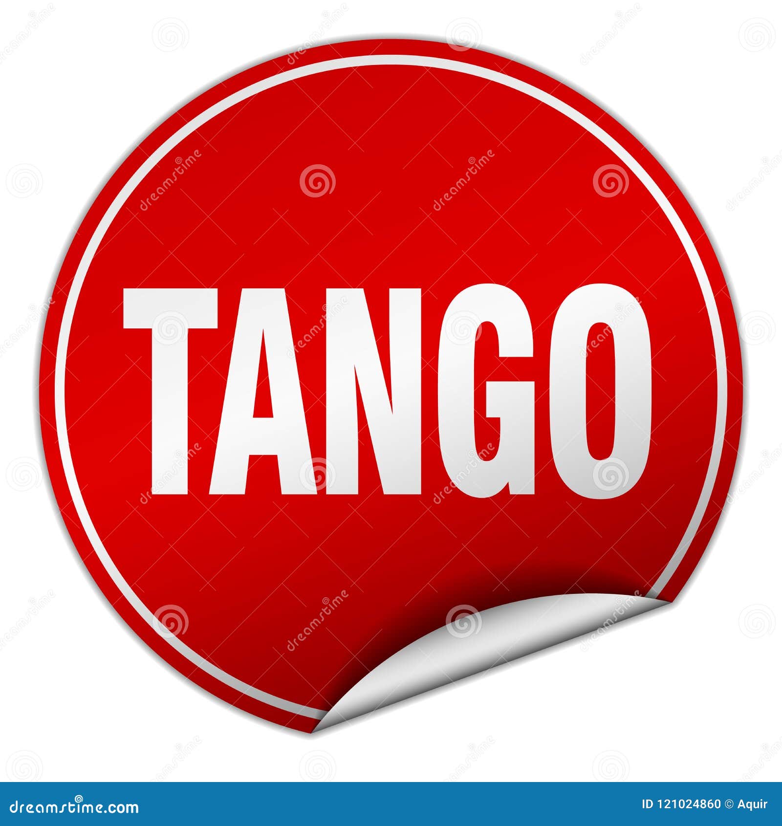 Tango sticker stock vector. Illustration of isolated - 121024860
