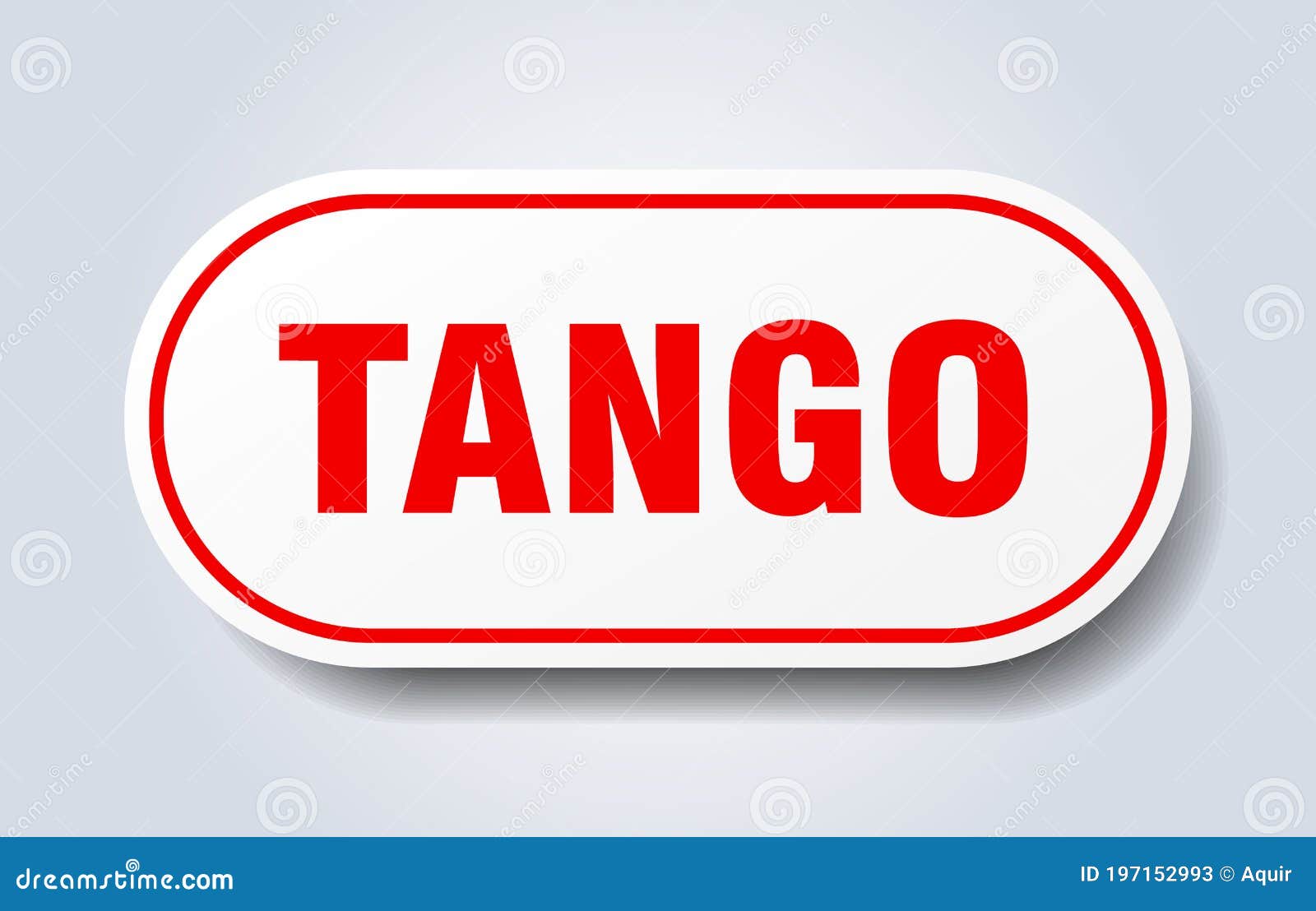 Tango sticker. stock vector. Illustration of button - 197152993