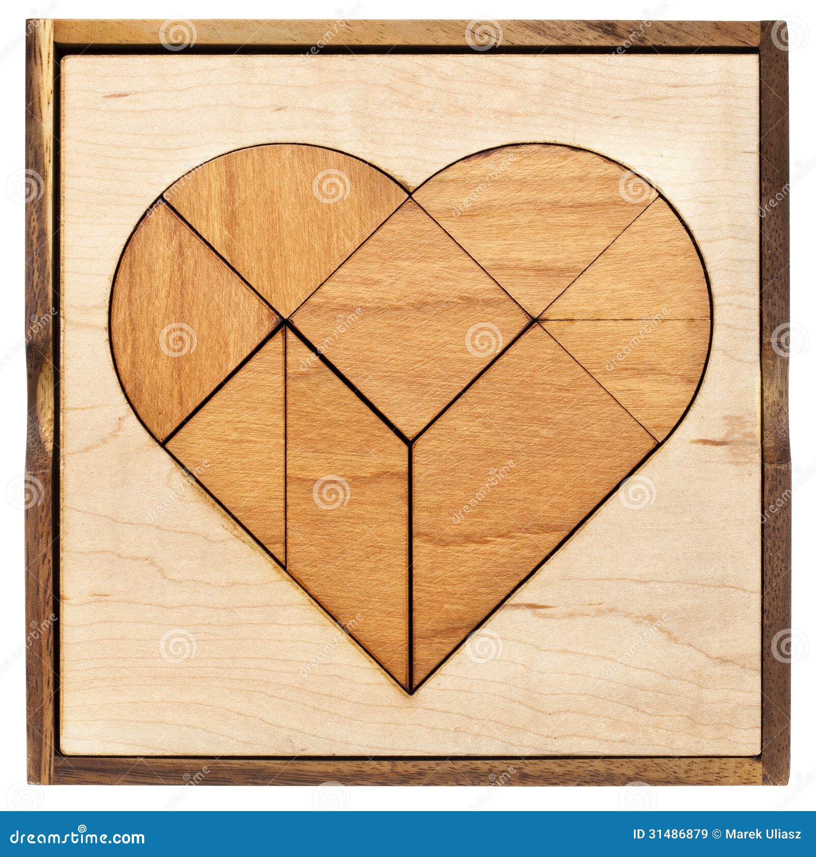 Tangram de coeur image stock. Image du gibier, illusion - 31486879