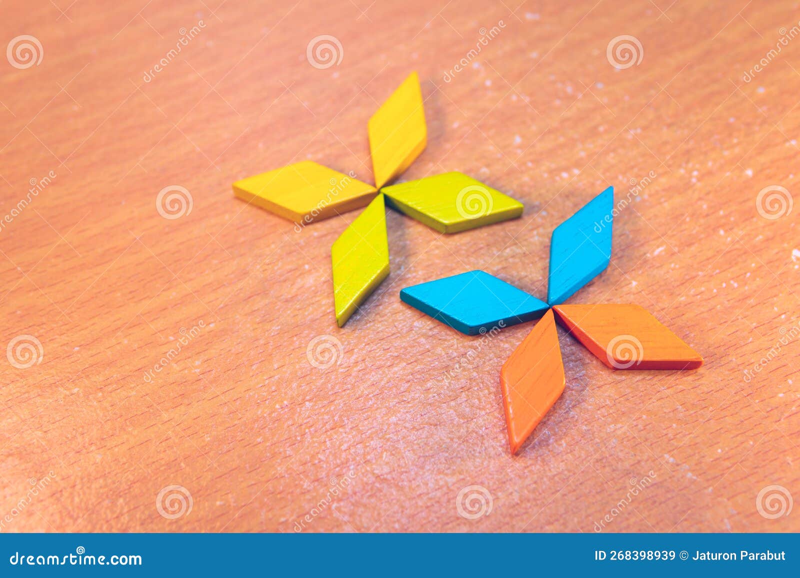 Tangram Puzzle Star Shape Use for Creative Concept Stock Image - Image ...