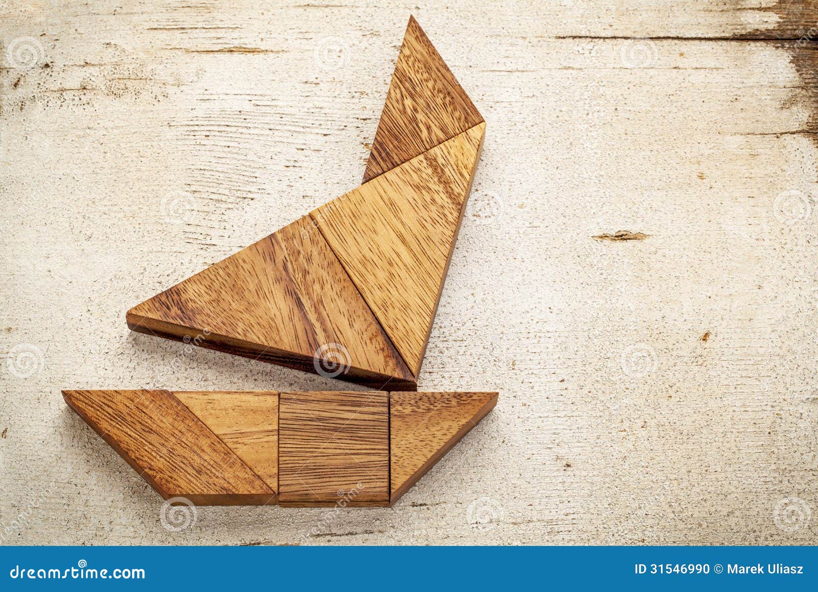 Tangram zeilboot stock foto. Image of zeilboot, zeil - 31546990