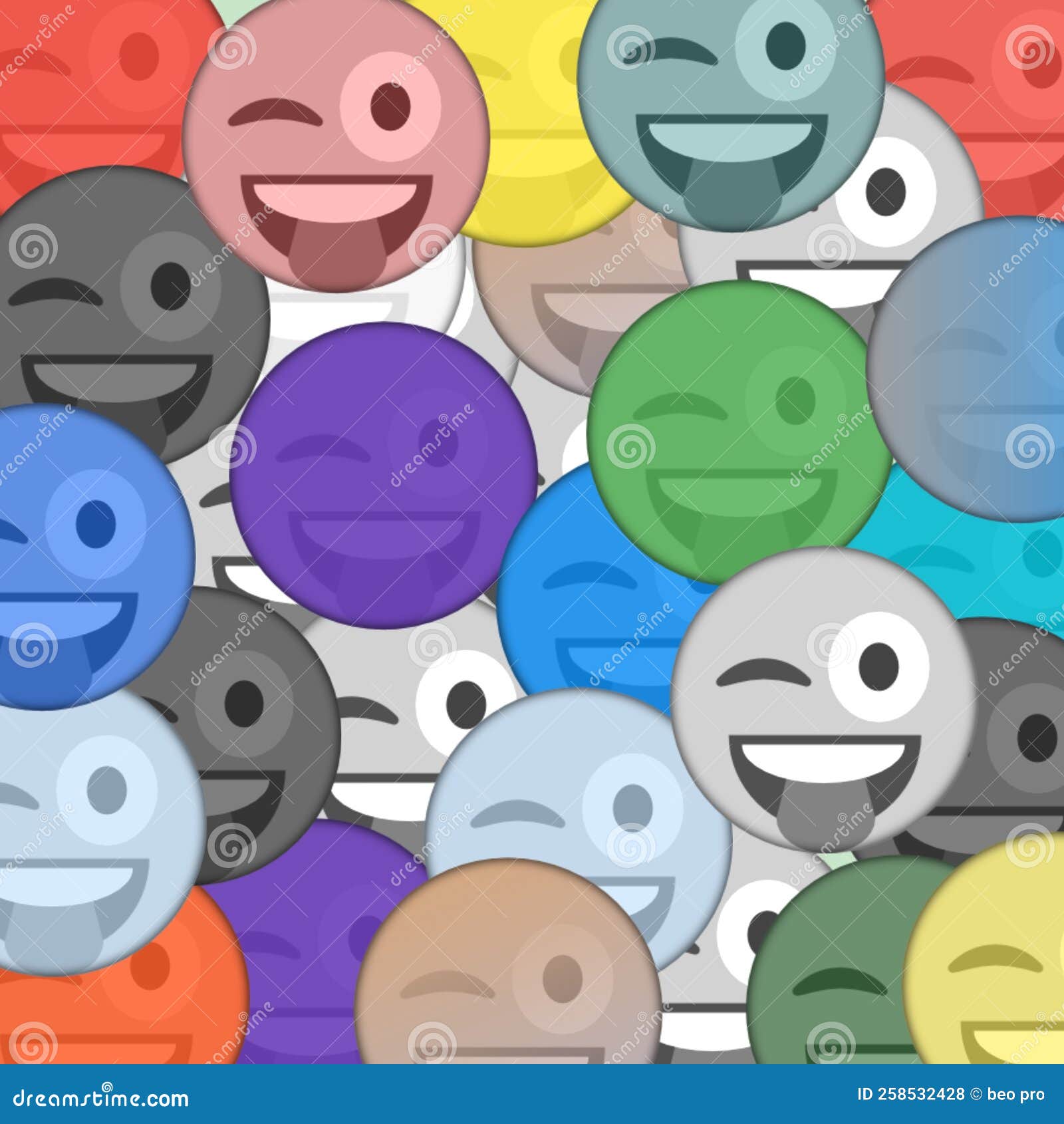 The Tangue Icon Full Colour Stock Illustration - Illustration of funny ...