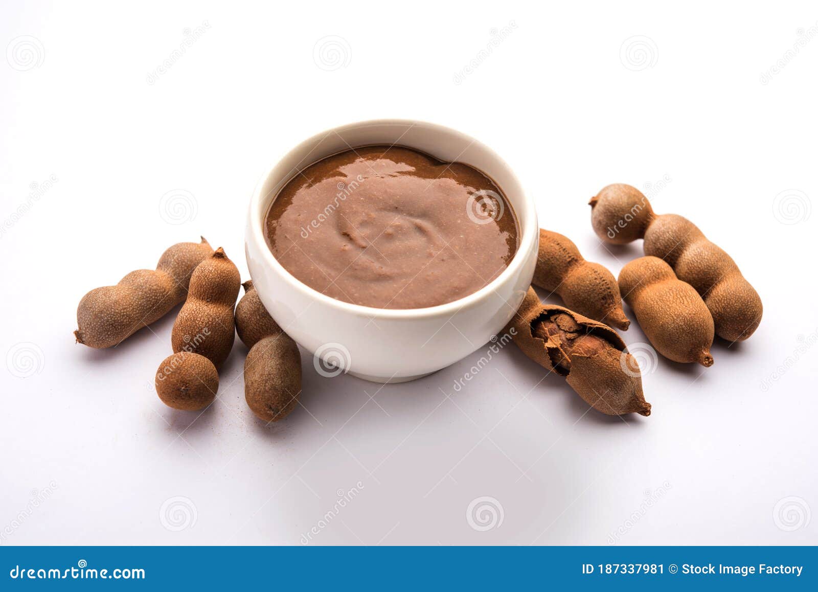 Tangy Tamarind Puree or Imli Paste Stock Image - Image of diet, edible ...