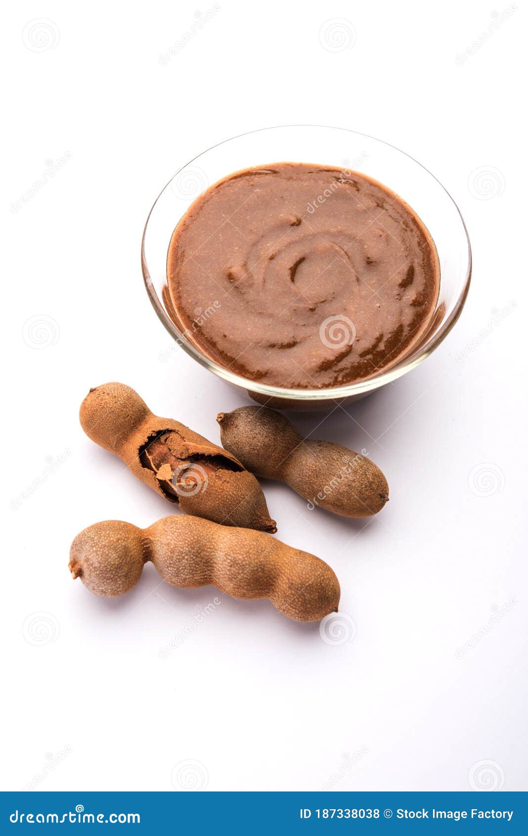 Tangy Tamarind Puree or Imli Paste Stock Photo - Image of asia, fruit ...