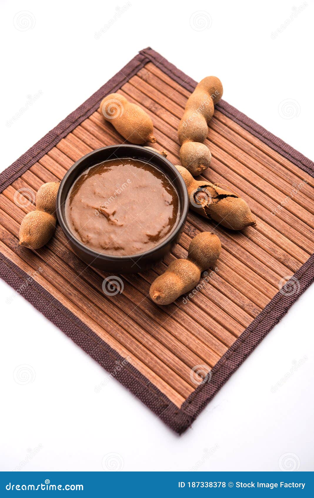 Tangy Tamarind Puree or Imli Paste Stock Photo - Image of freshness ...
