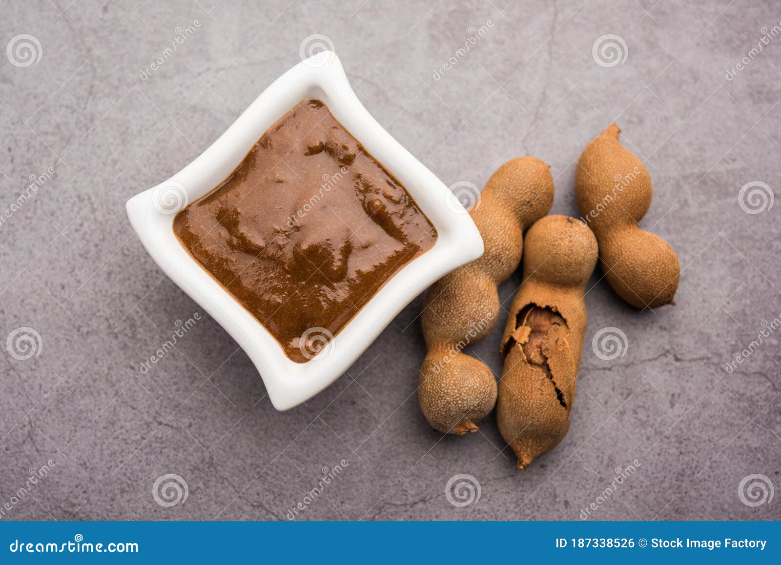 Tangy Tamarind Puree or Imli Paste Stock Photo - Image of mash, fresh ...
