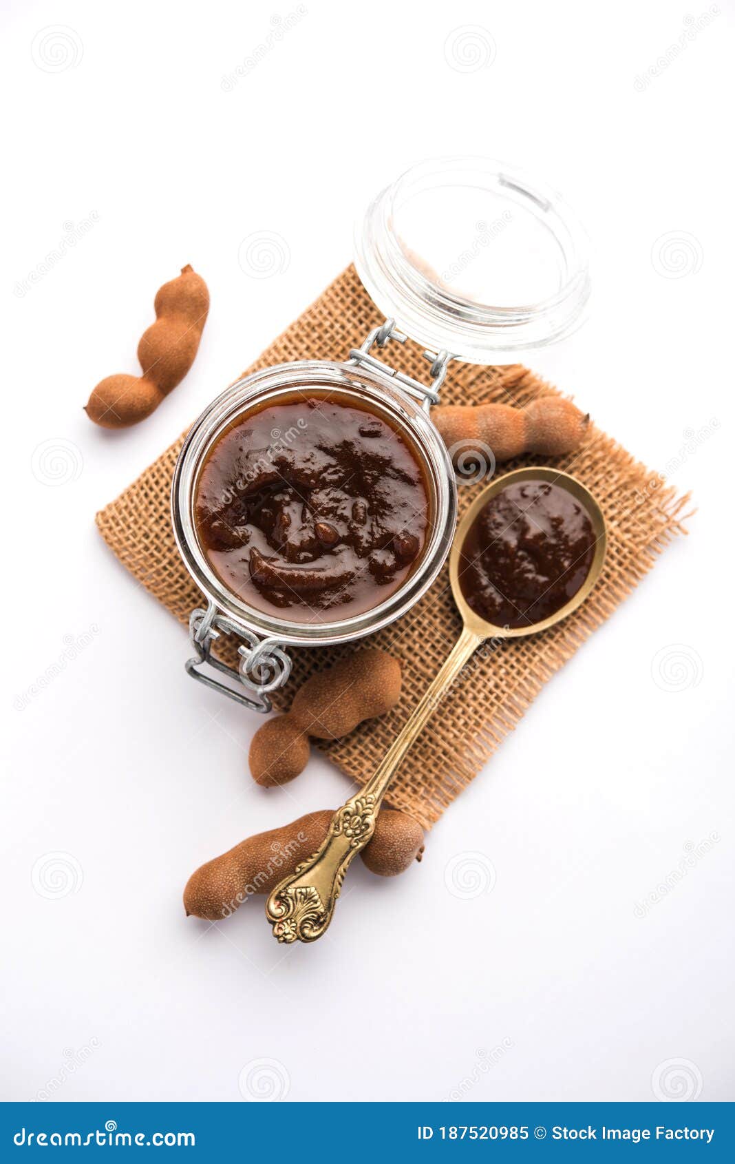 Tangy Tamarind Puree or Imli Paste Stock Image - Image of imli, mexican ...