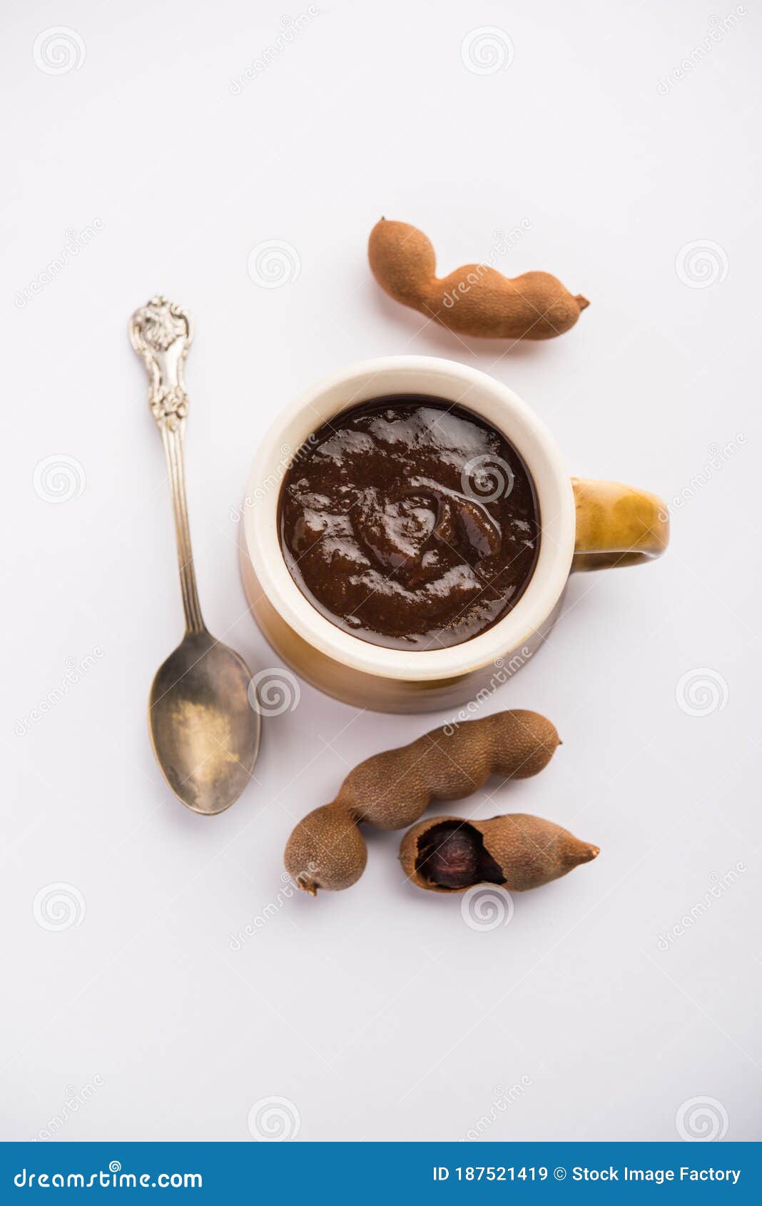 Tangy Tamarind Puree or Imli Paste Stock Image - Image of delicious ...