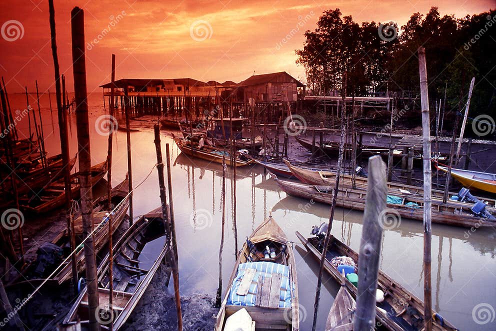 Tanjung Piai editorial stock image. Image of piai, boats - 26110949