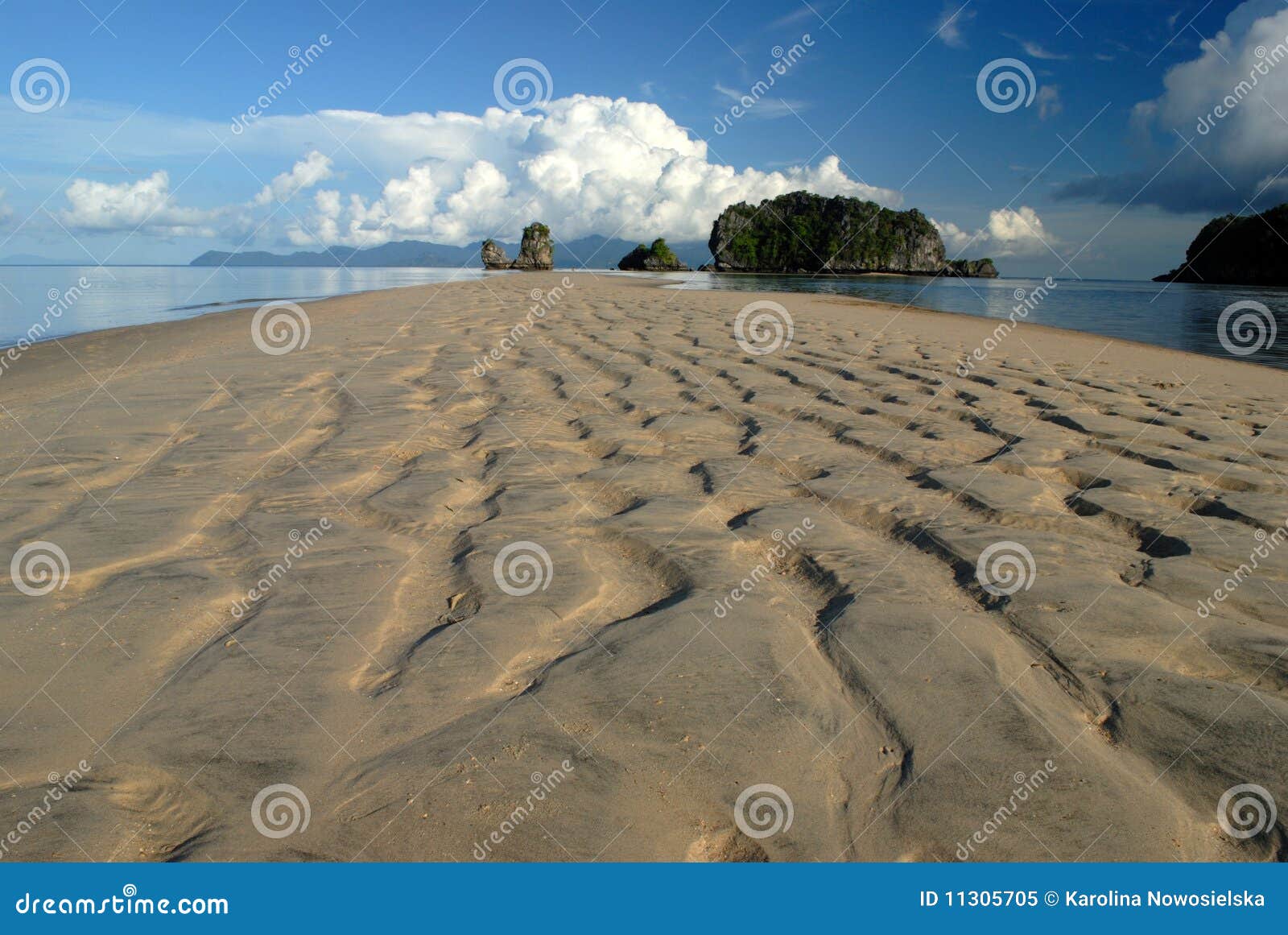 Tanjung Rhu Beach, Langkawi in Malaysia Stock Image - Image of blue ...