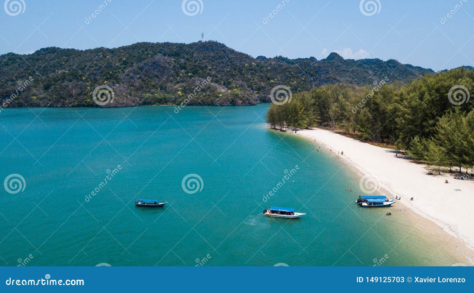 Tanjung Rhu Beach, Malaysia in Summer Stock Image - Image of turquoise ...