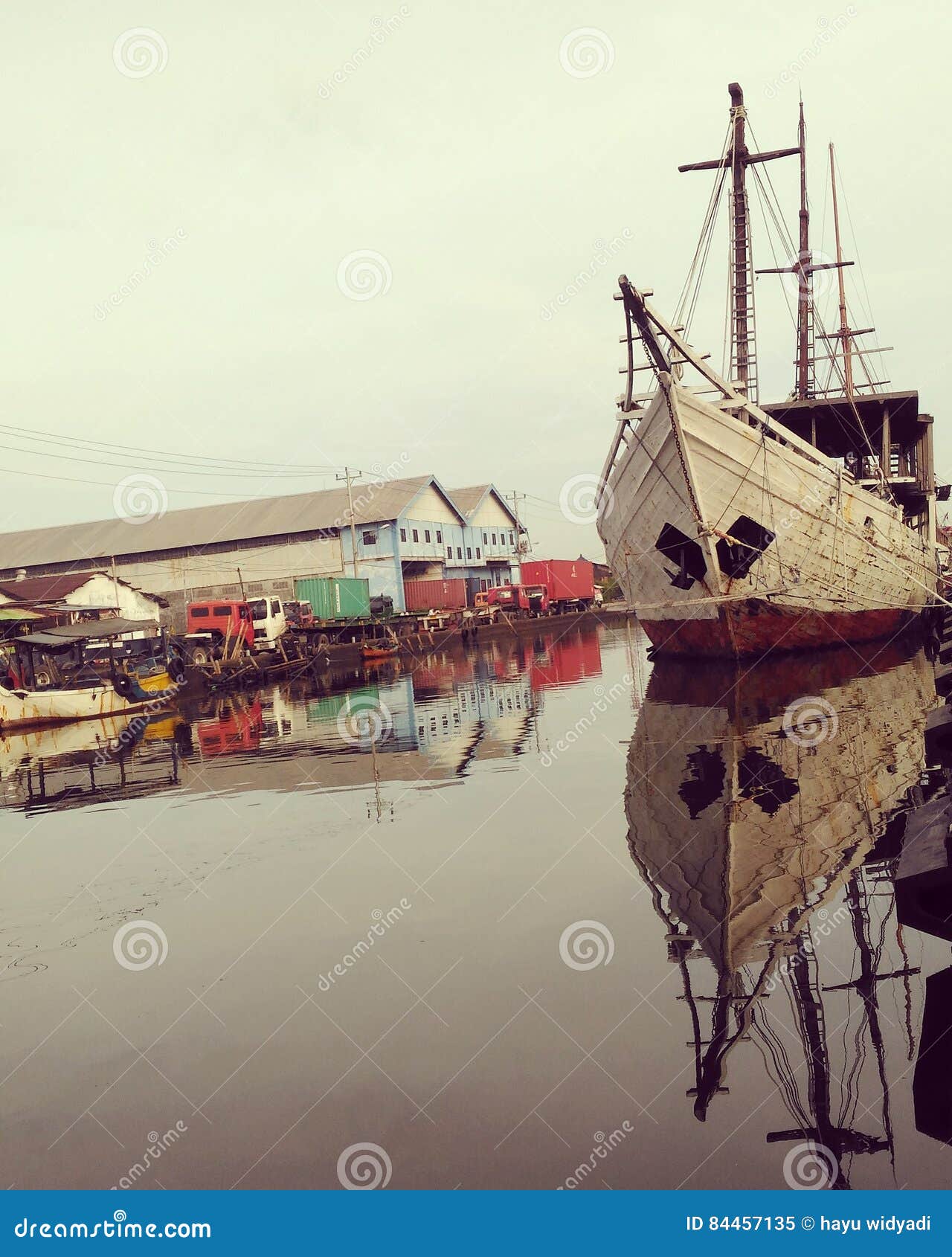 Tanjungemas seaports stock image. Image of central, docking - 84457135