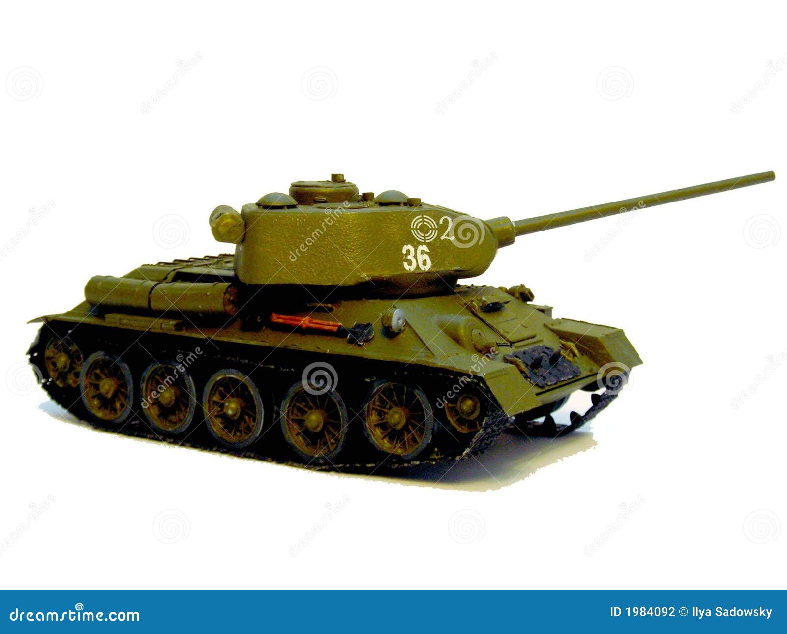 Model Of The Soviet Battle Tank Stock Photography | CartoonDealer.com ...