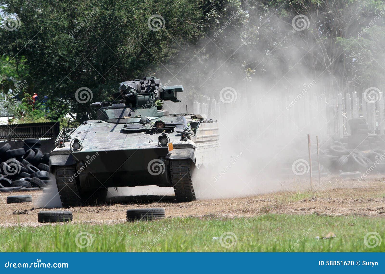 Tank editorial image. Image of army, java, practice, cavalry - 58851620