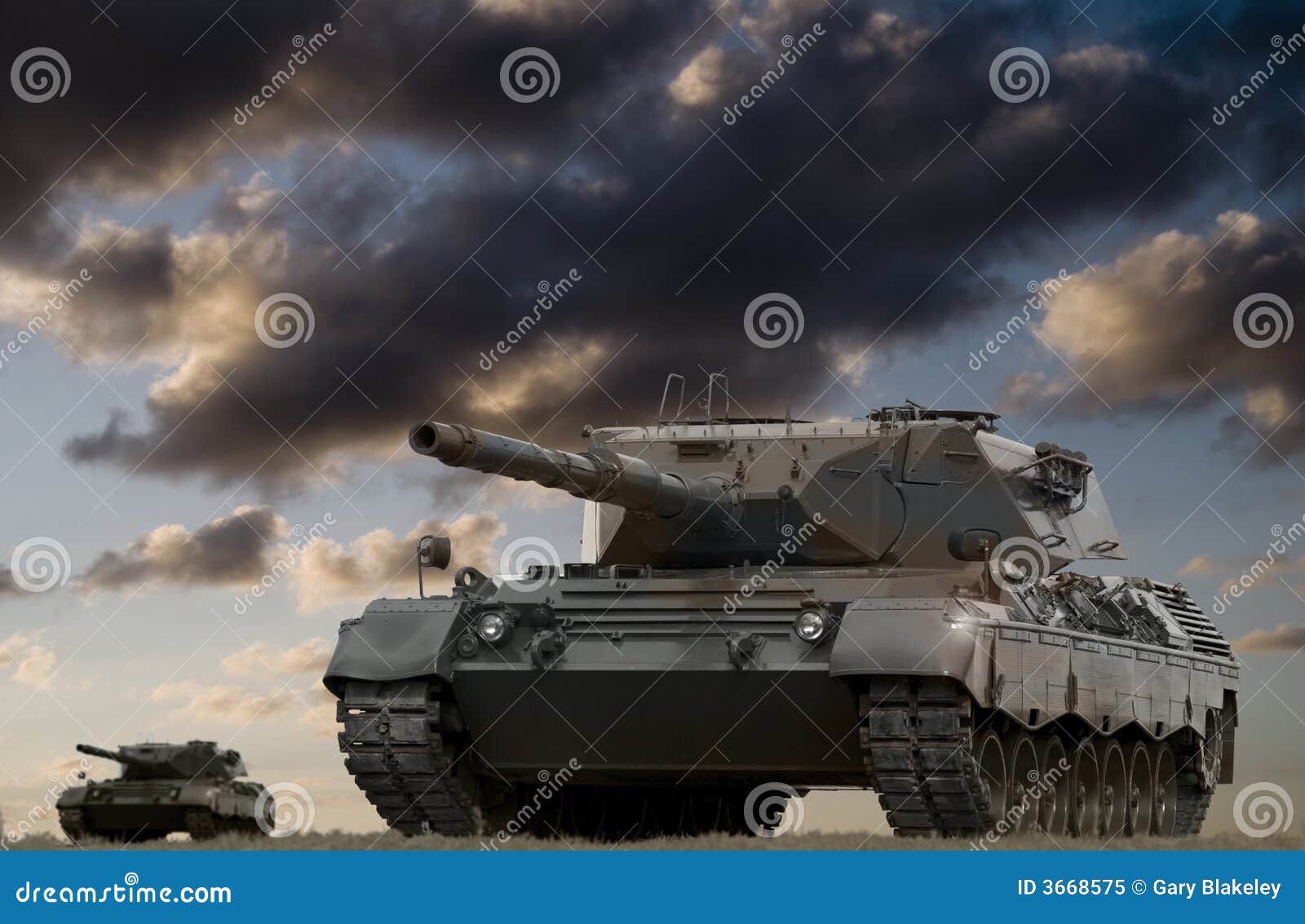 Tank Battle stock image. Image of massed, leopard, european - 3668575
