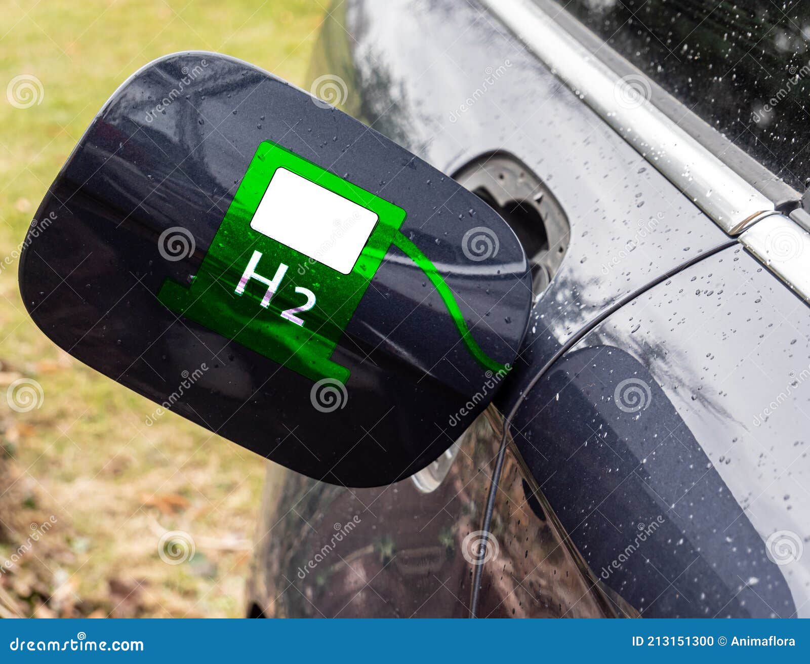 Tank Cap with an H2 Hydrogen Logo Stock Photo - Image of graphic ...