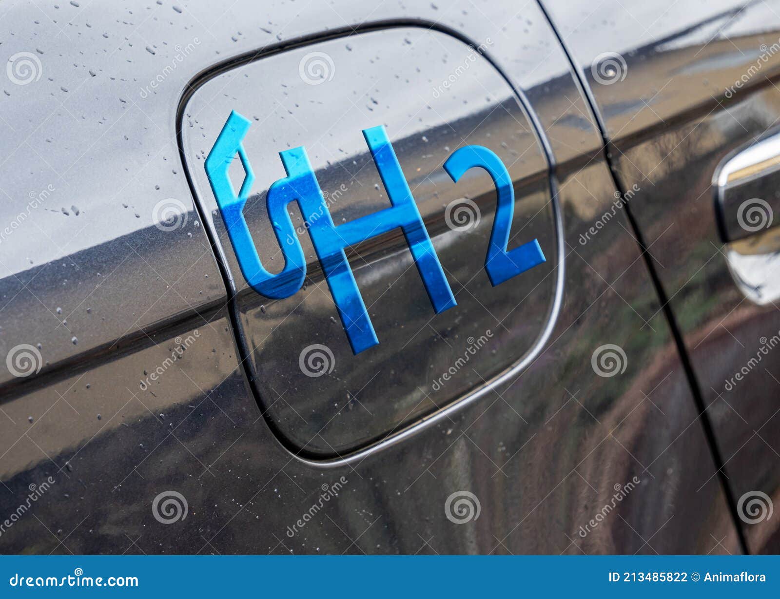 Hydrogen Logo On Gas Station. H2 Combustion Engine For Emission Free ...