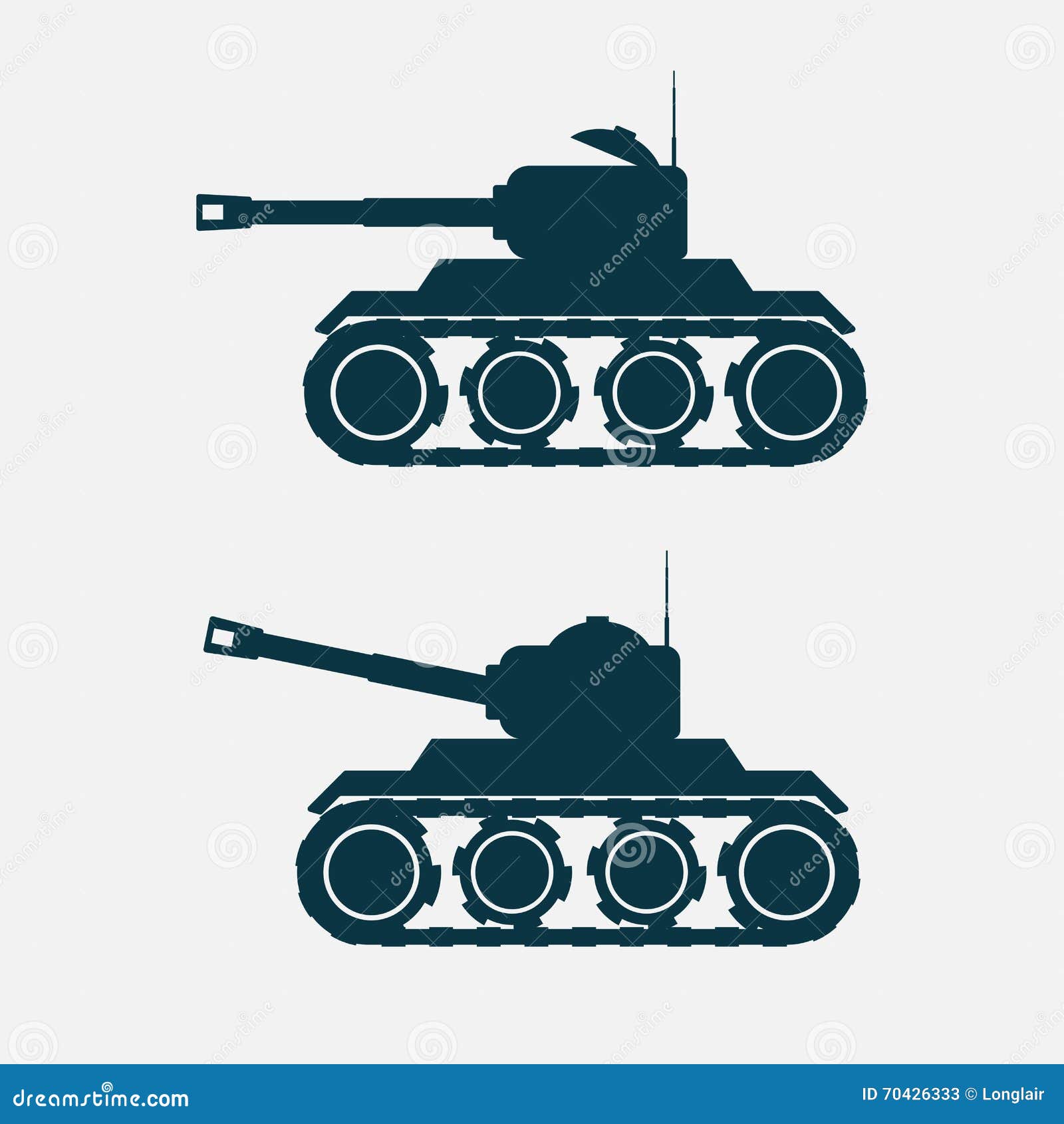 Tank car with cannon. stock vector. Illustration of power - 70426333