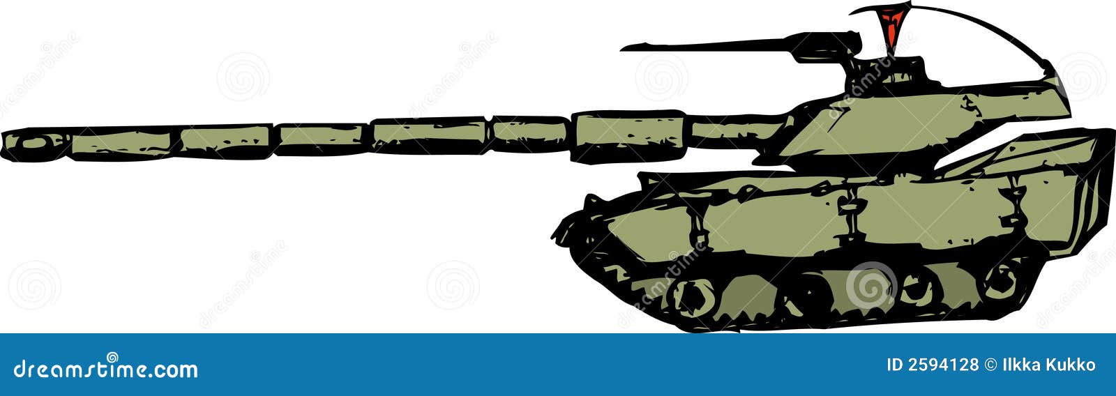 Tank - cartoon style stock vector. Illustration of equipment - 2594128