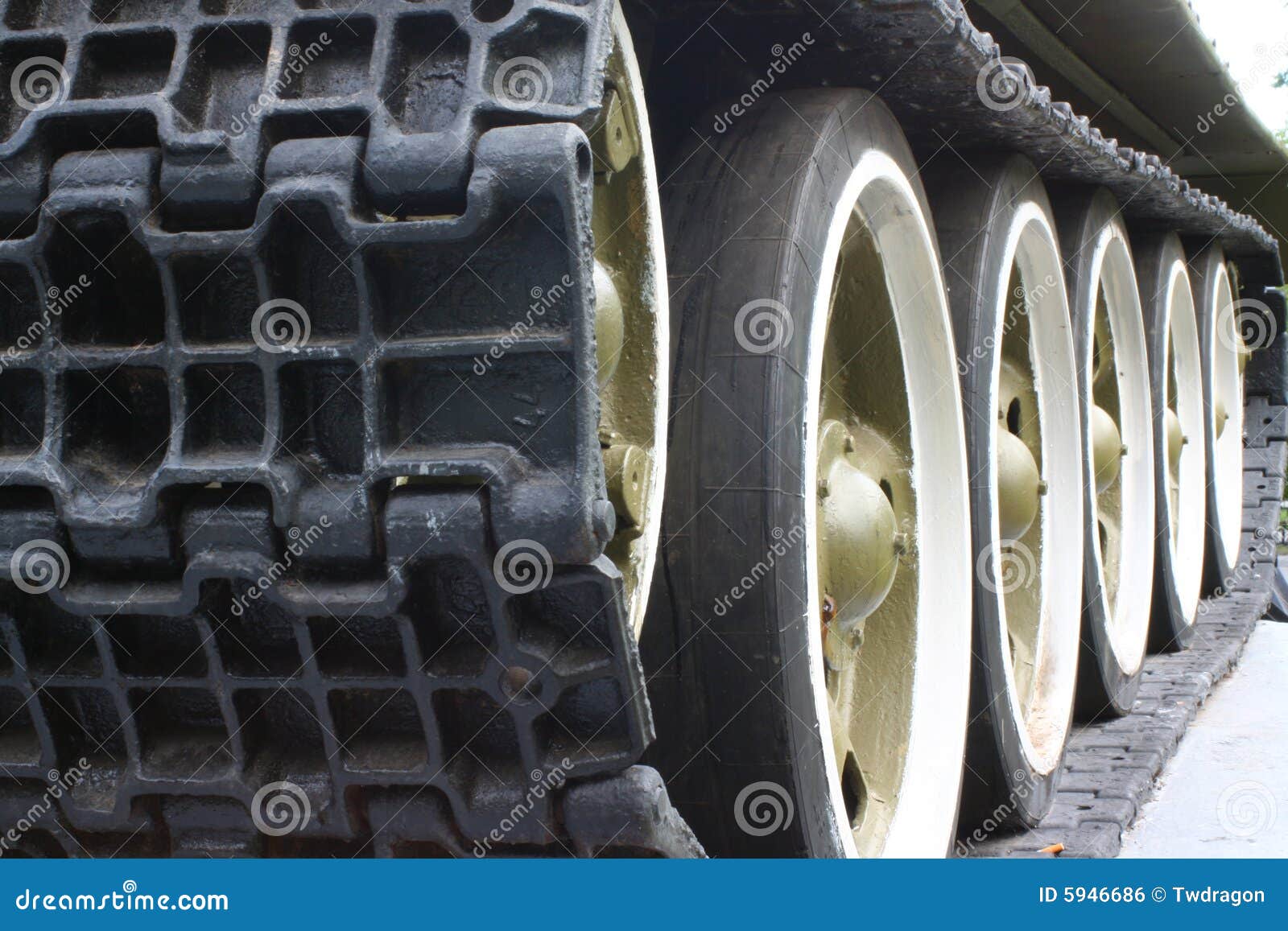 Tank Caterpillar Tread With Wheels Stock Photography | CartoonDealer ...