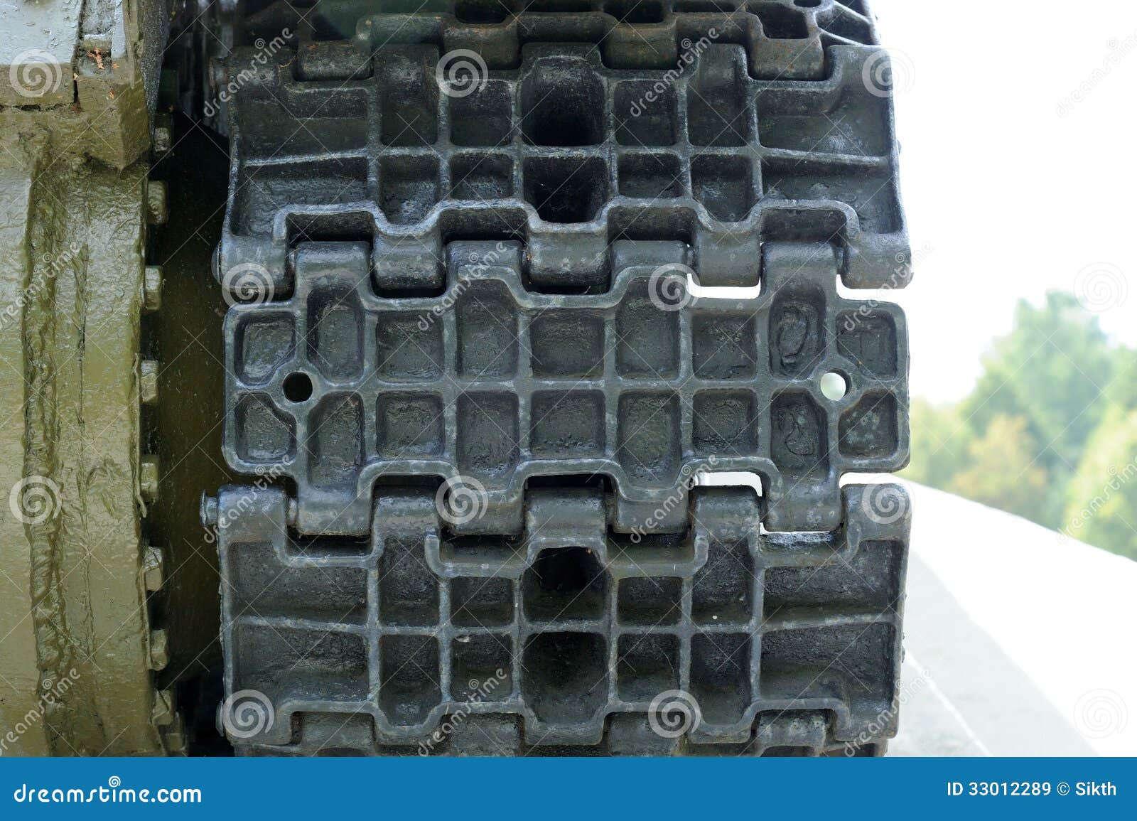 Tank Caterpillar Tread Close-Up Stock Image - Image of conflict, tire ...