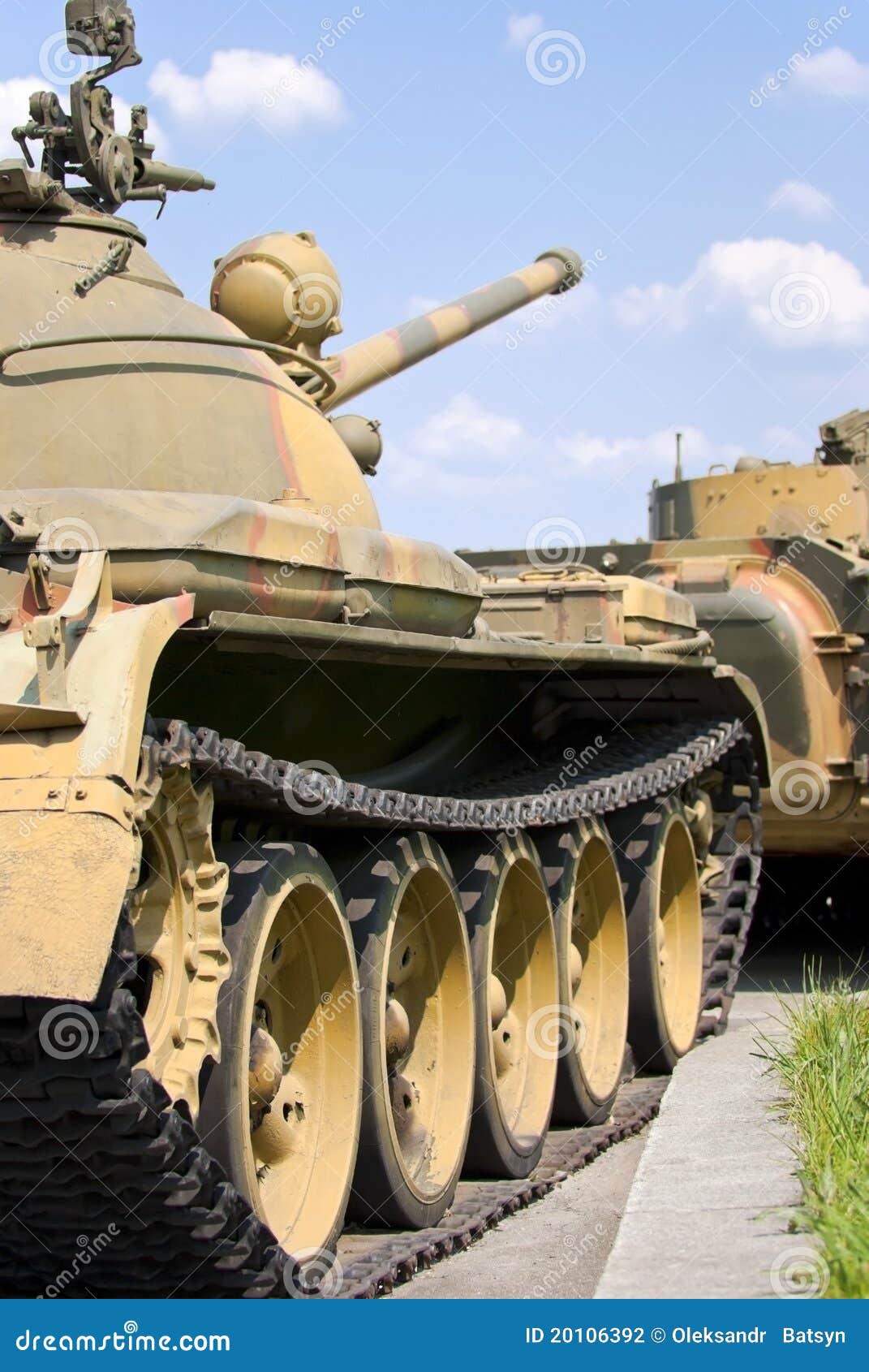 Tank Column on the March in Stock Photo - Image of russia, star: 20106392