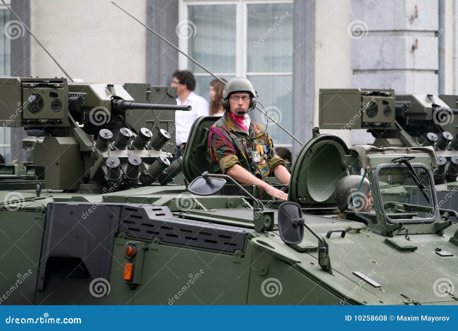 Tank commander editorial stock photo. Image of firearm - 10258608