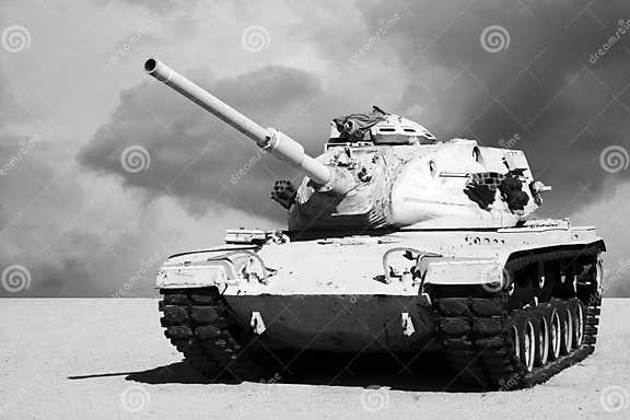 Tank in the Desert stock photo. Image of defend, camouflage - 7218192