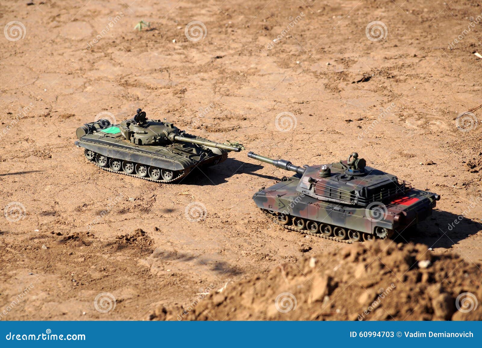 Tank duel on the ground stock image. Image of caterpillars - 60994703