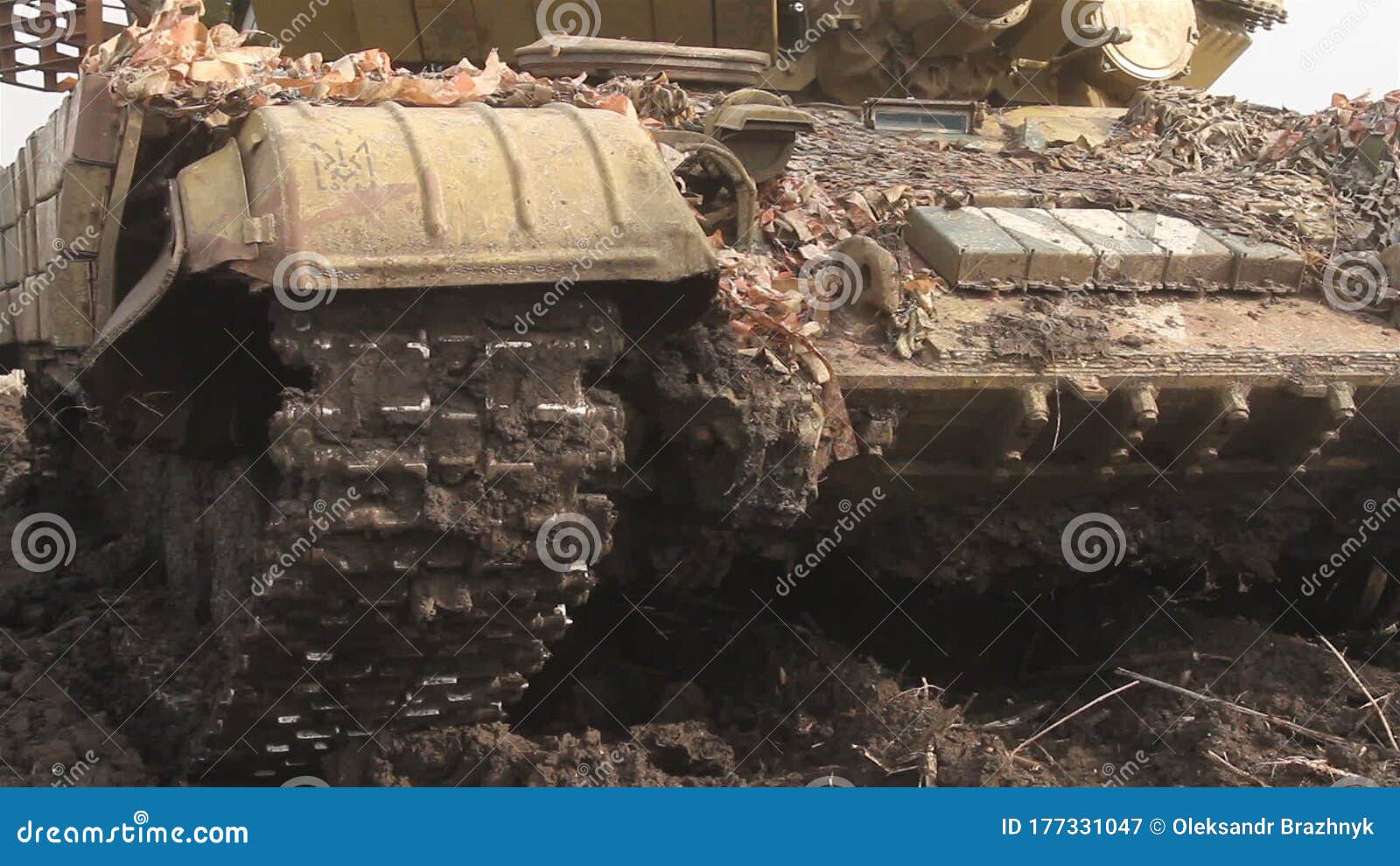 Tank Exercises at the Training Ground. Shots of Tanks in Motion. Stock ...