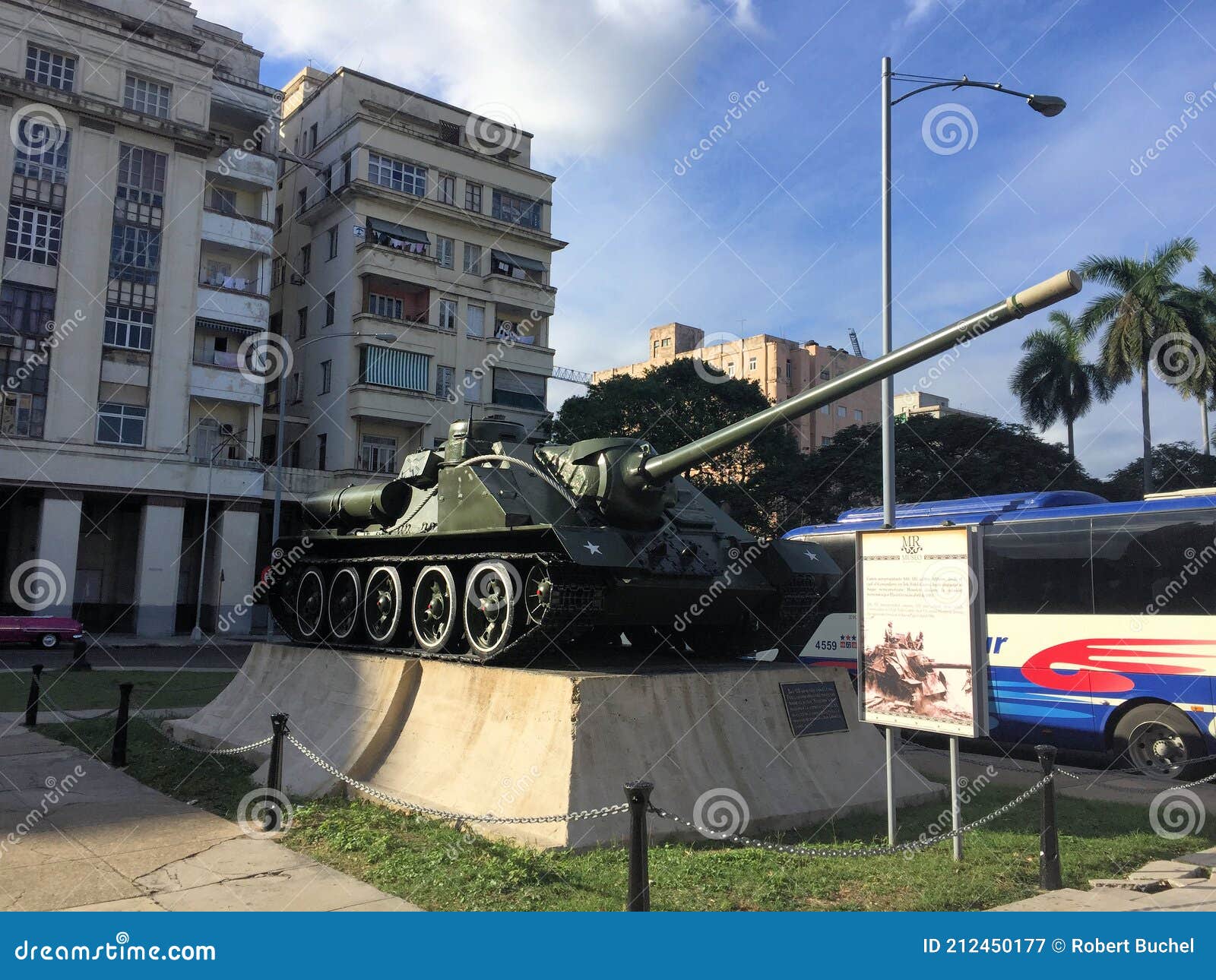 Tank in Front of a Museum in Havana in Cuba 11.1.2017 Editorial ...