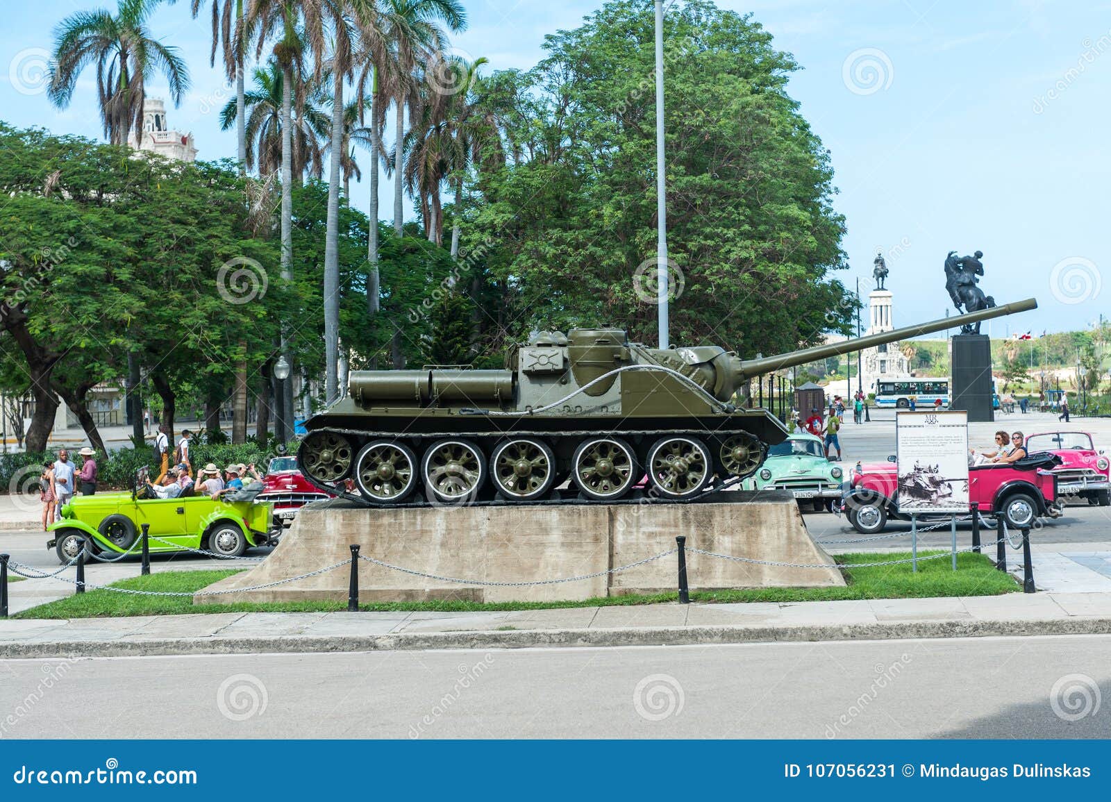 HAVANA, CUBA - OCTOBER 23, 2017: Tank in Front of Revolution Museum in ...
