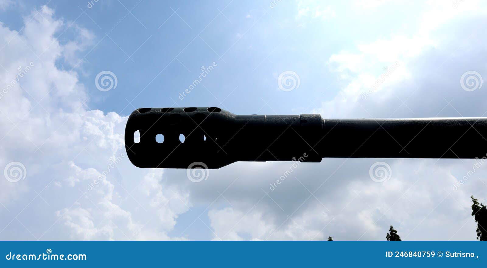 Tank Gun Muzzle. Muzzle of Big Gun Stock Image - Image of artillery ...