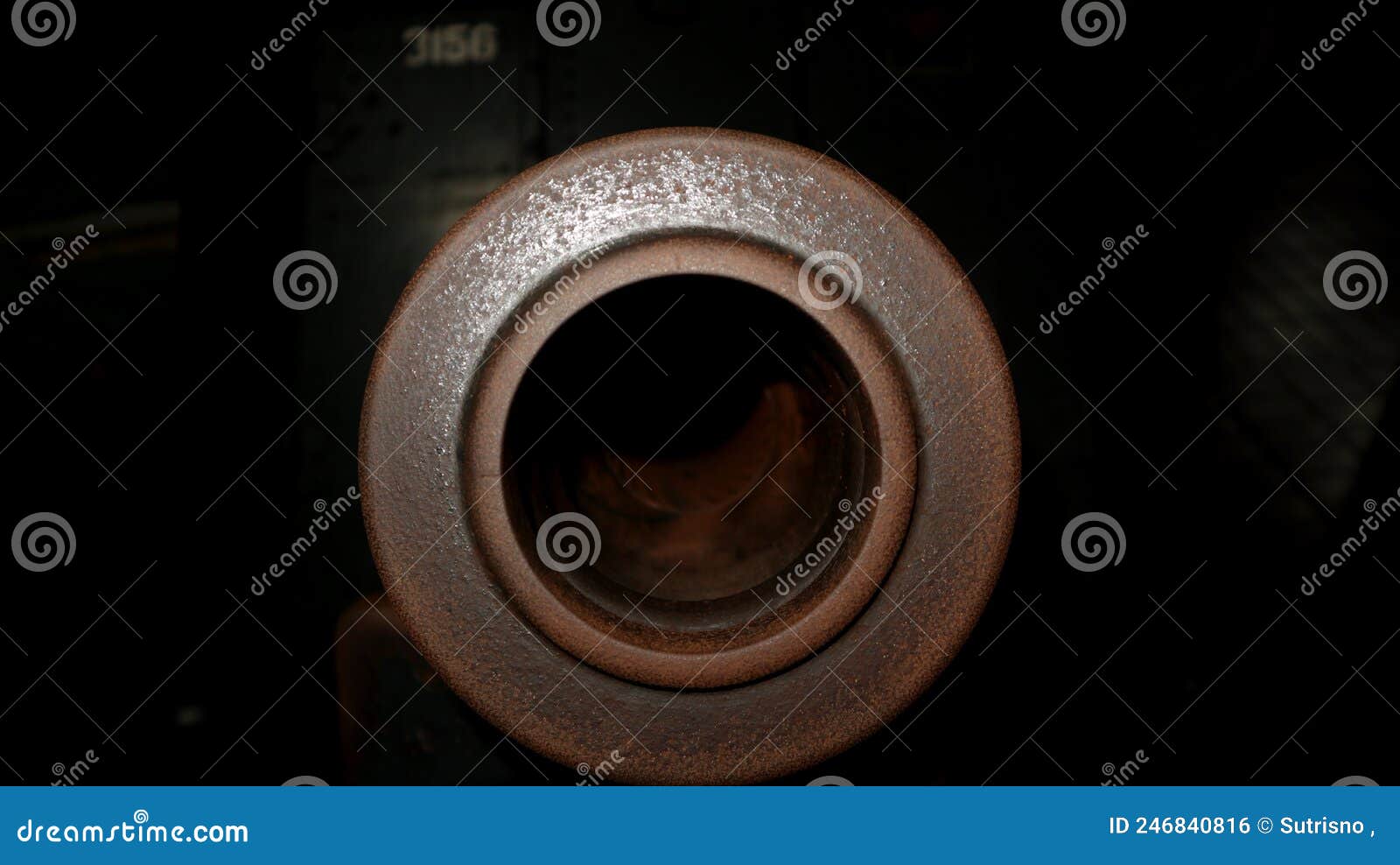Tank Gun Muzzle. Muzzle of Big Gun Stock Photo - Image of attack, front ...