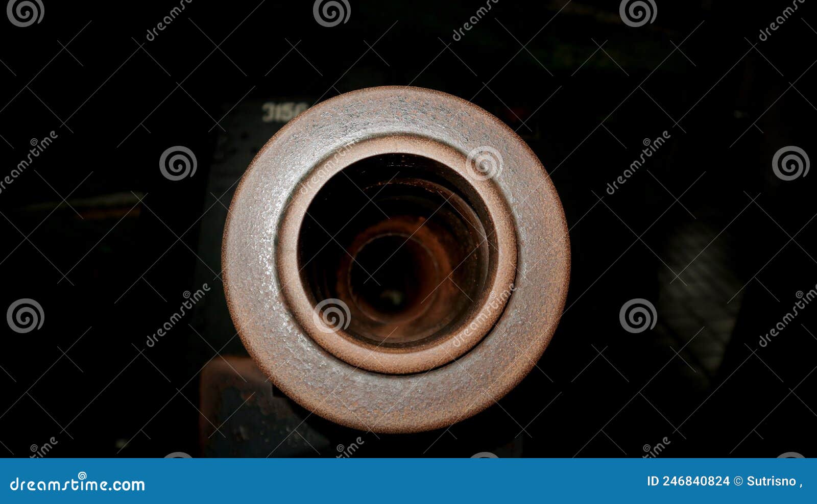 Tank Gun Muzzle. Muzzle of Big Gun Stock Photo - Image of crisis, army ...