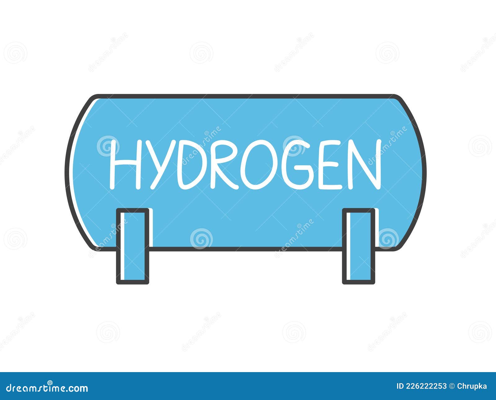 Tank with hydrogen icon stock vector. Illustration of hydrogen - 226222253