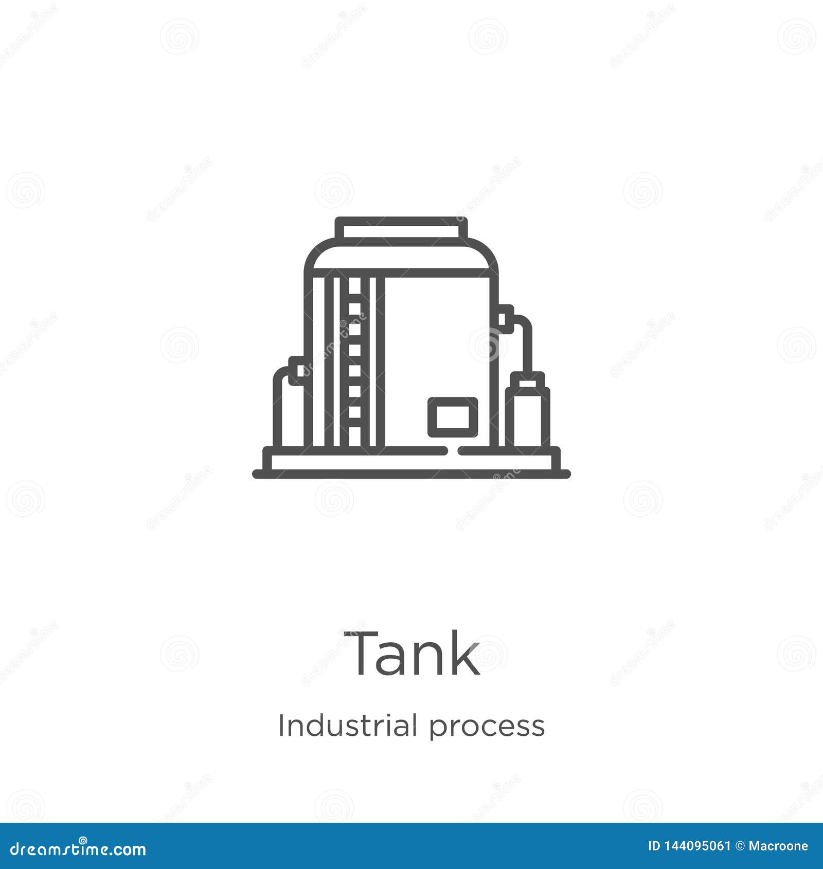 Tank Icon Vector from Industrial Process Collection. Thin Line Tank ...