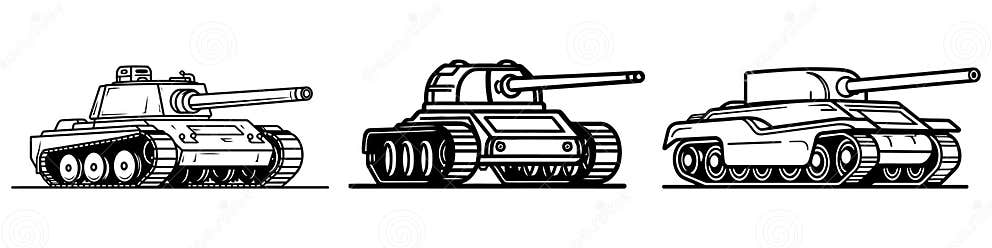 Tank Icon Set. Weapon, War and Army Symbol Stock Vector - Illustration ... Tank Icon Set. Weapon, War and Army Symbol Stock Vector - Illustration ...