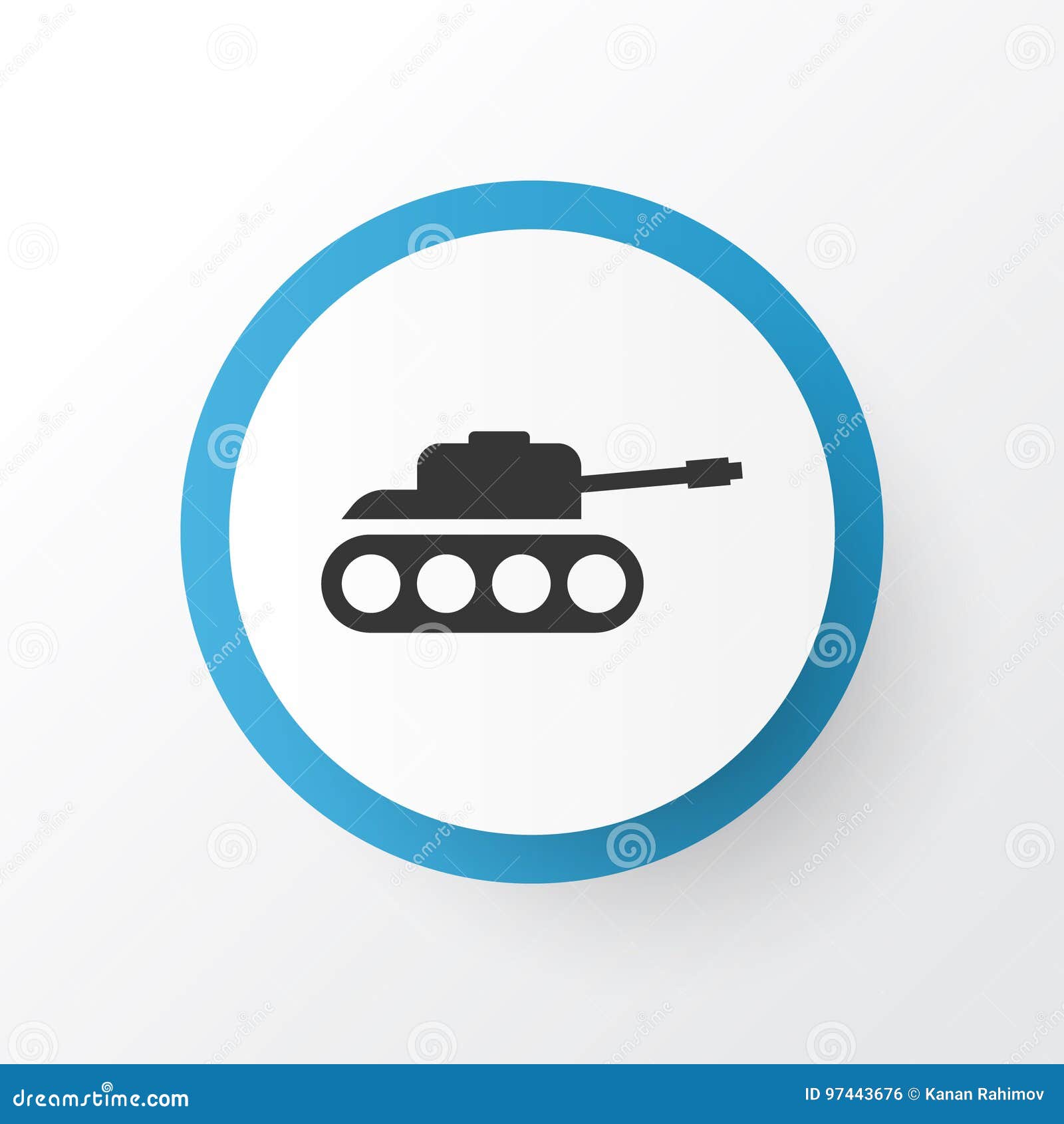 Tank Icon Symbol. Premium Quality Isolated Panzer Element in Trendy ...
