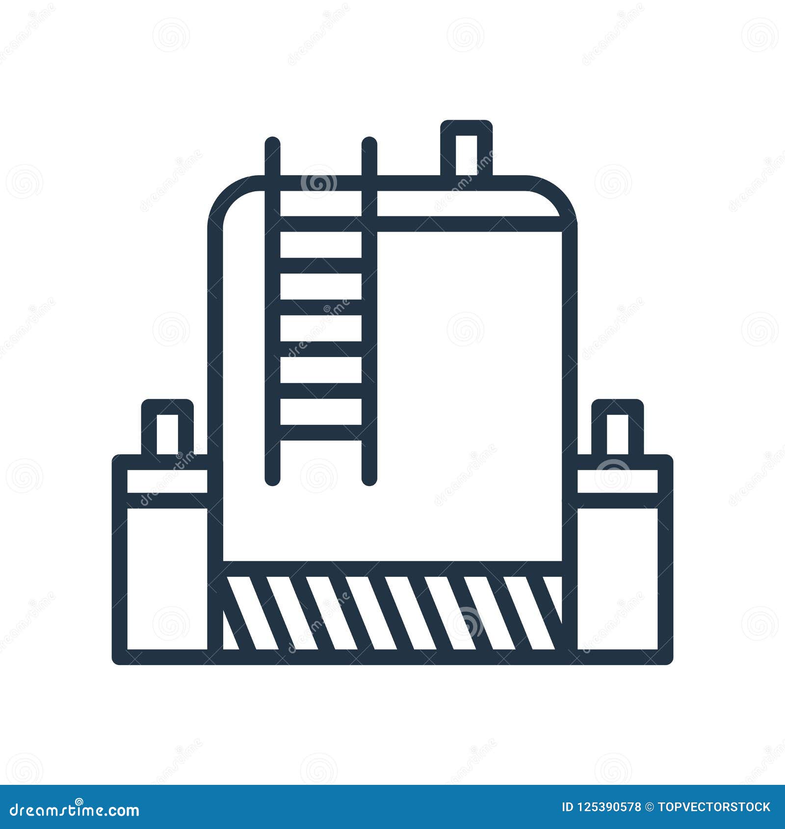 Tank Icon Vector Isolated on White Background, Tank Sign Stock Vector ...