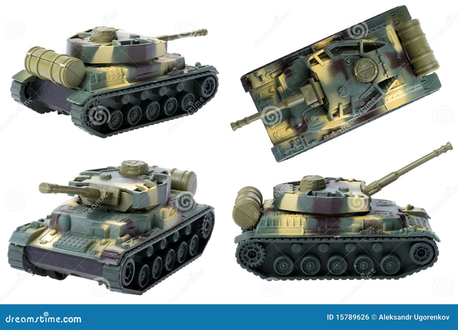 Tank Isolated on White Close Up Stock Photo - Image of tiger, armored ...