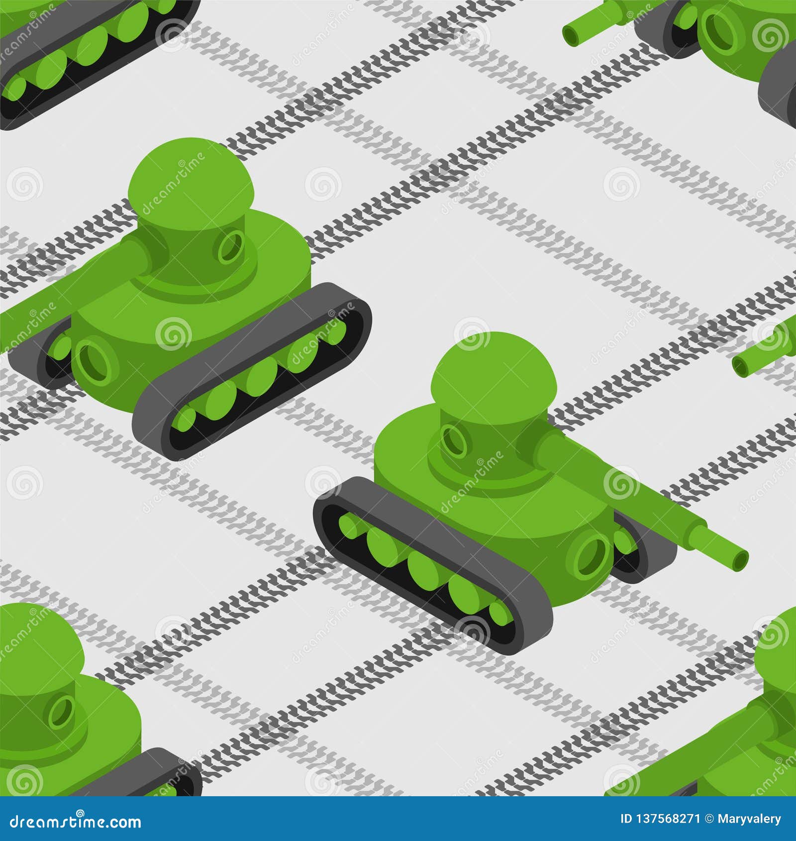 Tank Isometric On White Background. Army Technique. Armored Fighting ...