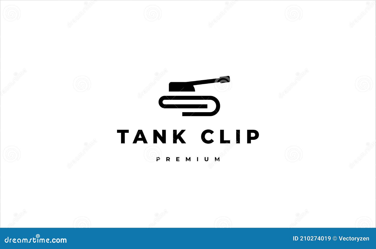 Tank Line Logo Vector Design Illustration Stock Vector - Illustration ...