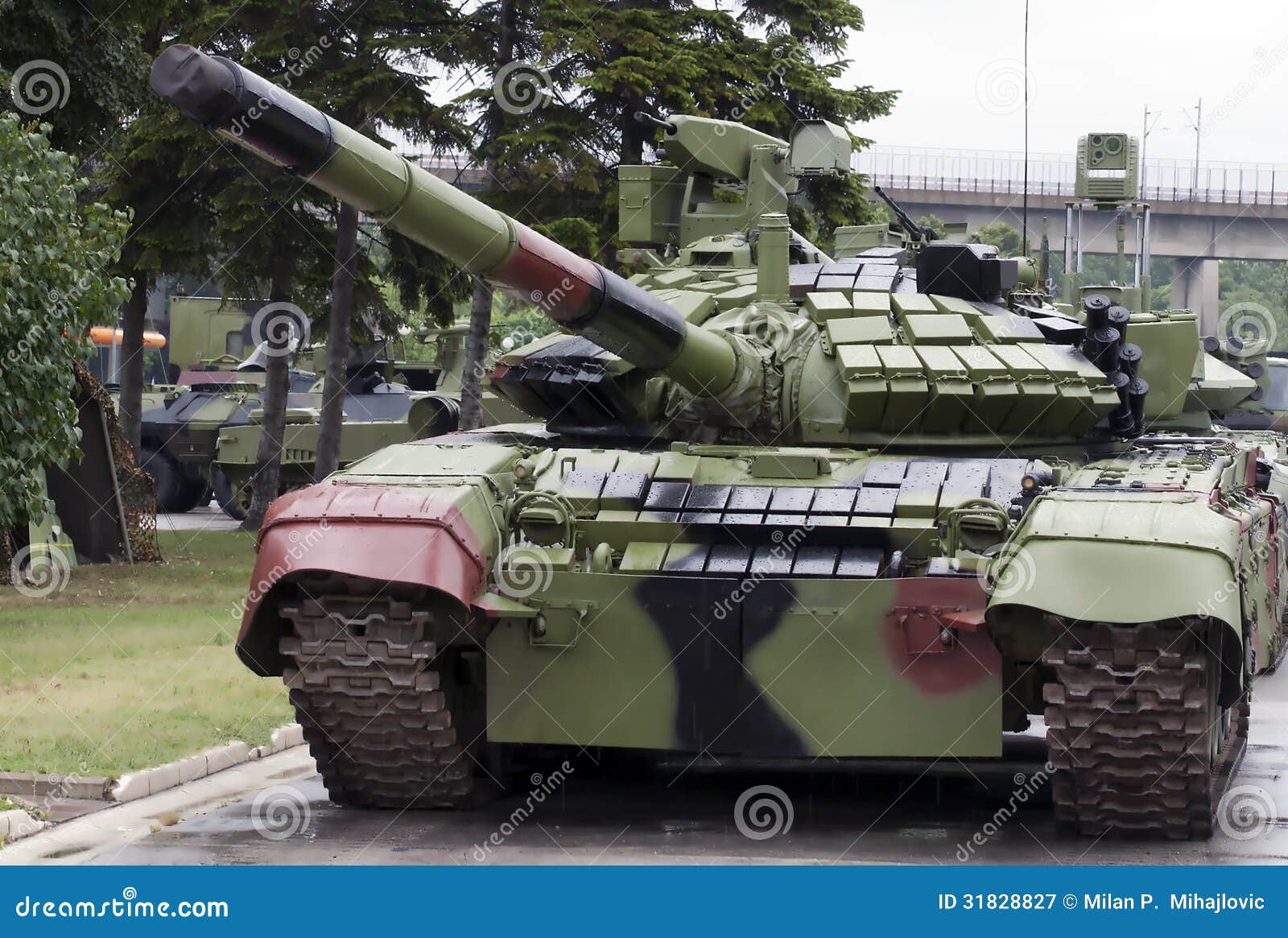 Tank - M 84AB1 stock image. Image of open, secure, armed - 31828827