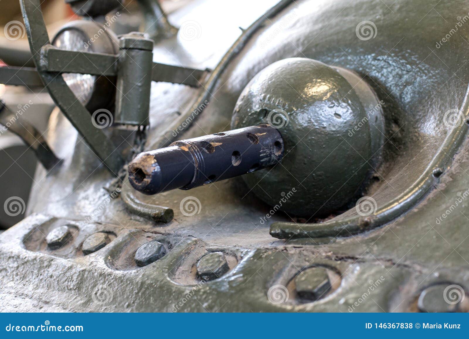 Tank machine gun stock photo. Image of closeup, weapon - 146367838